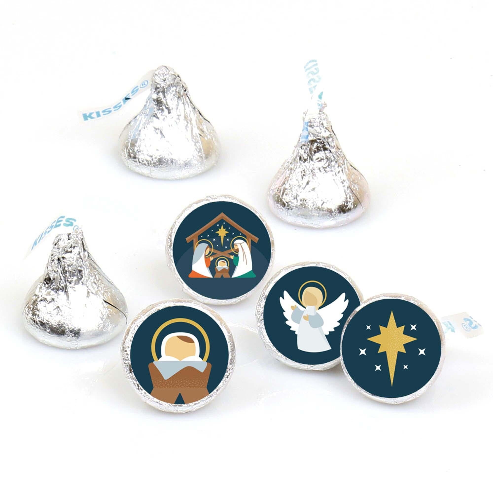 Big Dot of Happiness Nativity Manger Scene Christmas Candy Stickers ...