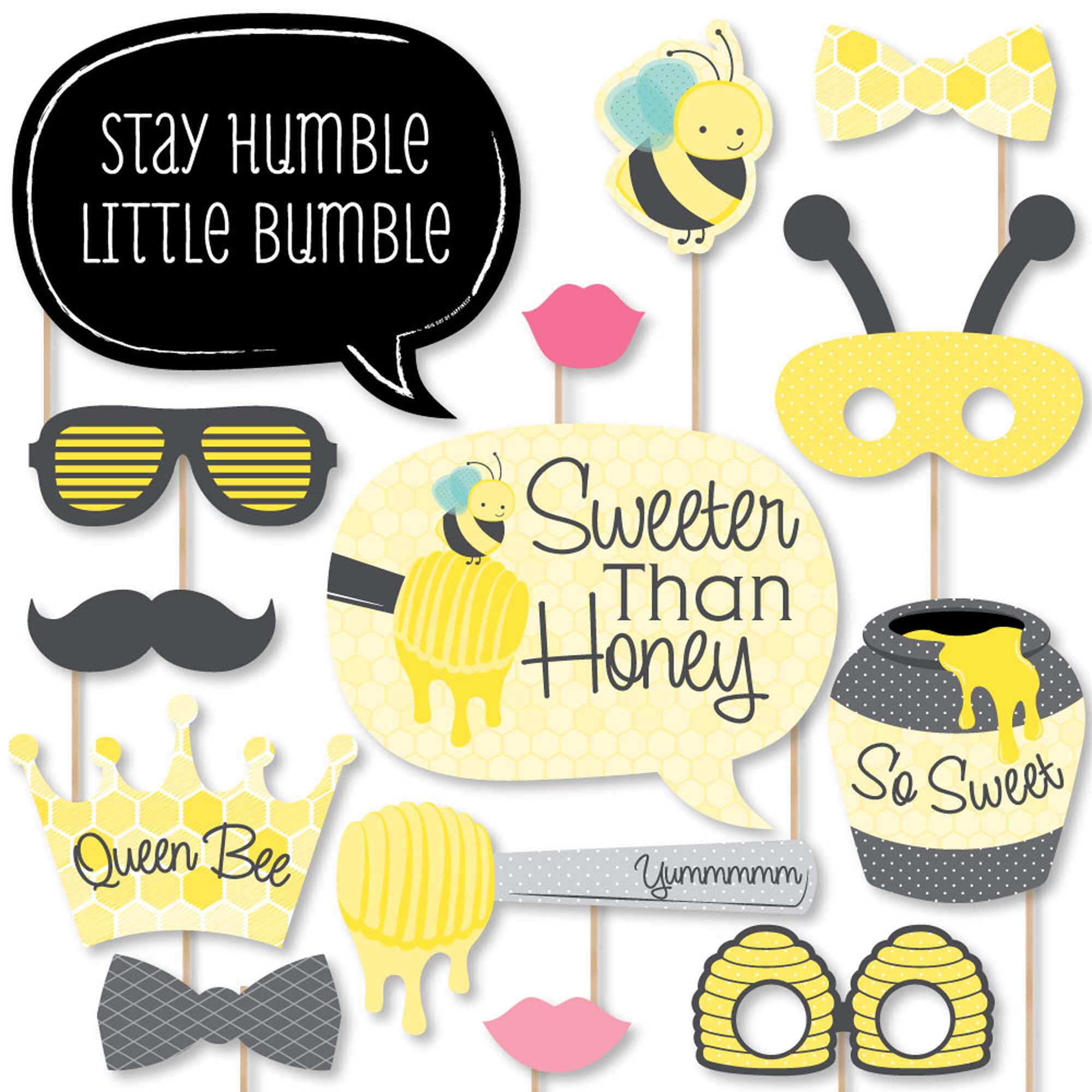 Big Dot of Happiness Honey Bee - Baby Shower or Birthday Party Photo ...