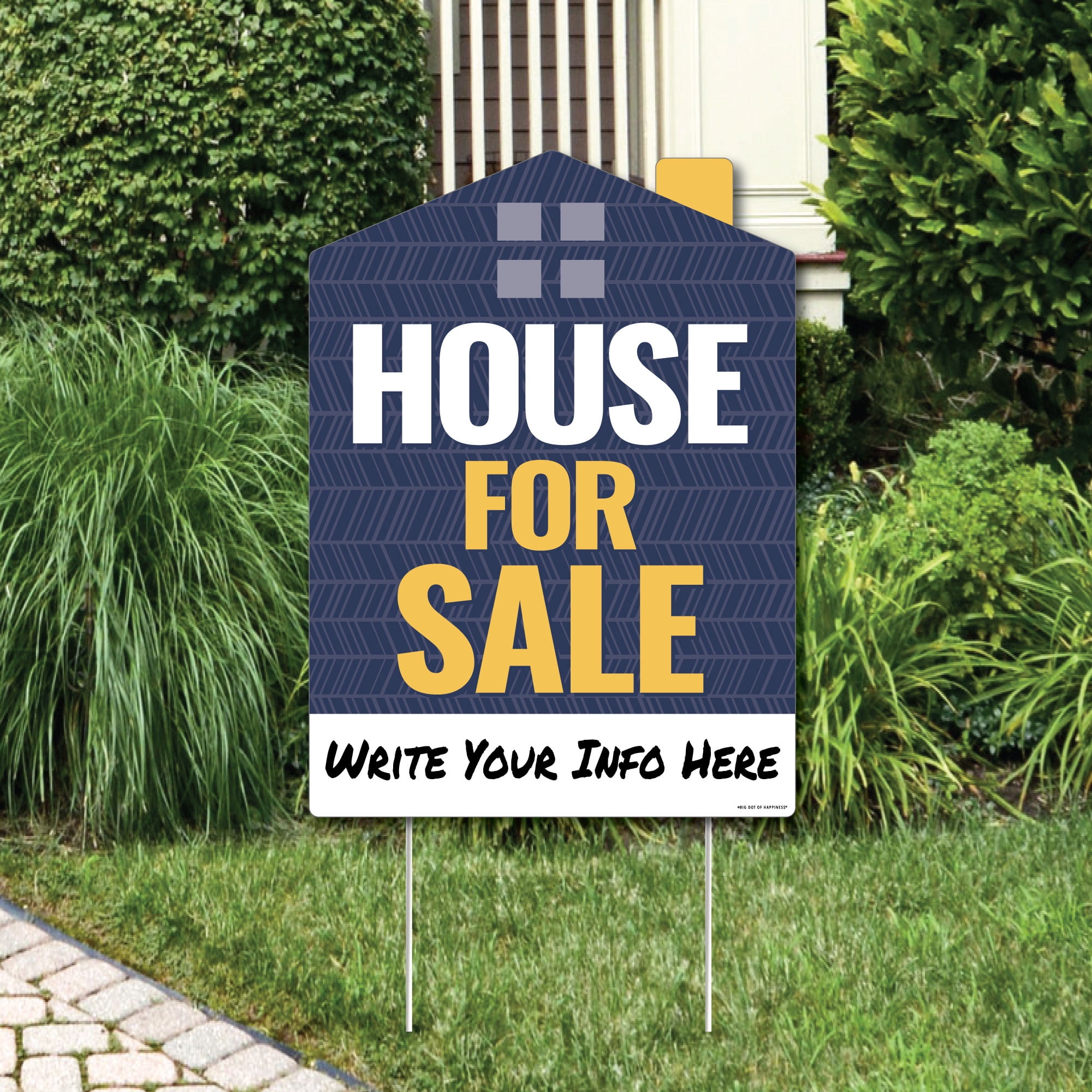 Big Dot of Happiness House For Sale Sign - Welcome Yard Sign - Walmart.com