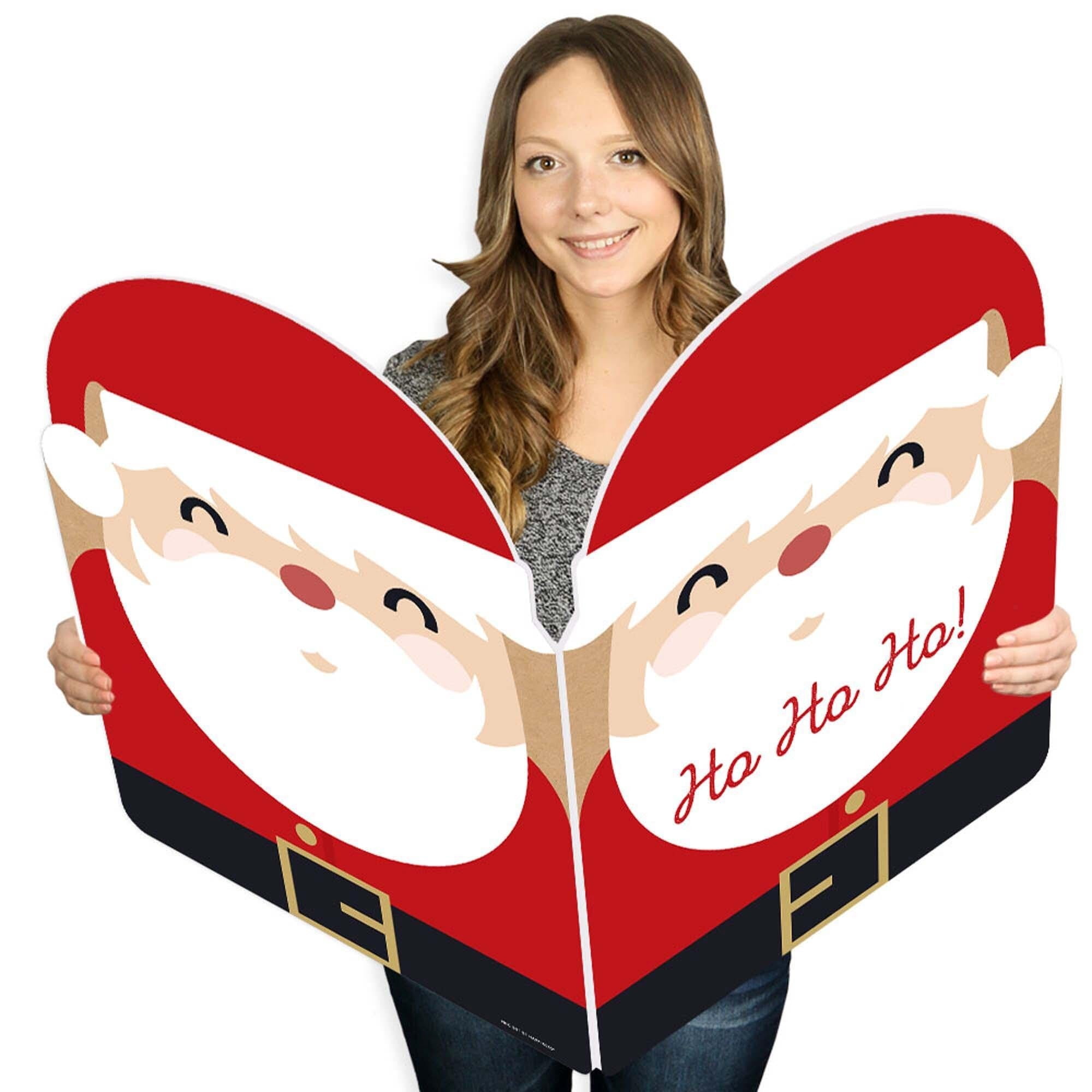 Big Dot of Happiness Jolly Santa Claus - Christmas Giant Greeting Card ...