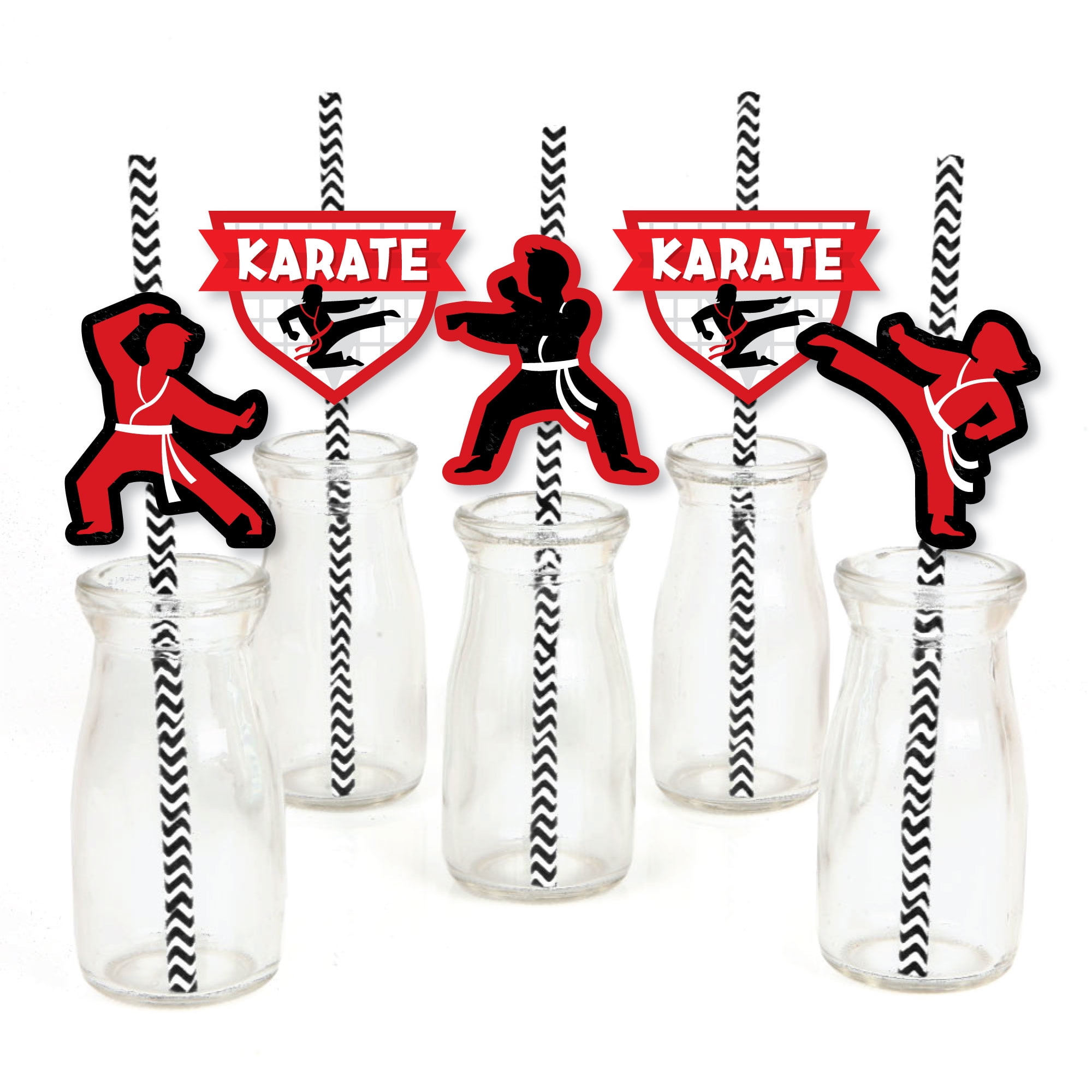 Big Dot of Happiness Karate Master - Paper Straw Decor - Martial Arts ...