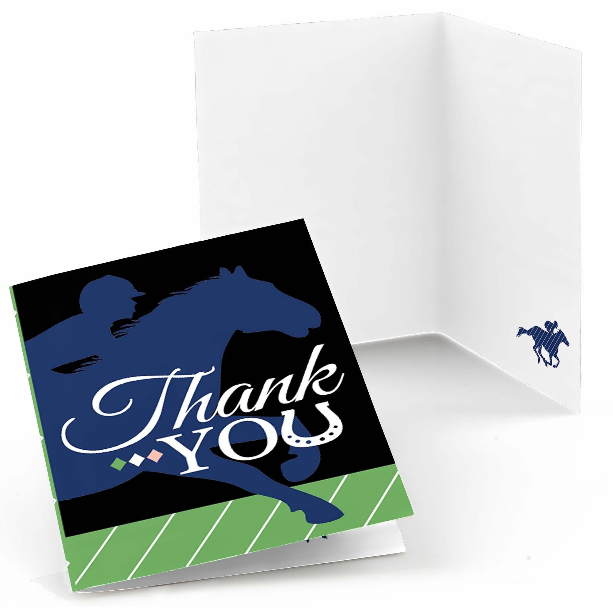 Big Dot of Happiness Kentucky Horse Derby - Party Thank You Cards (8 ...