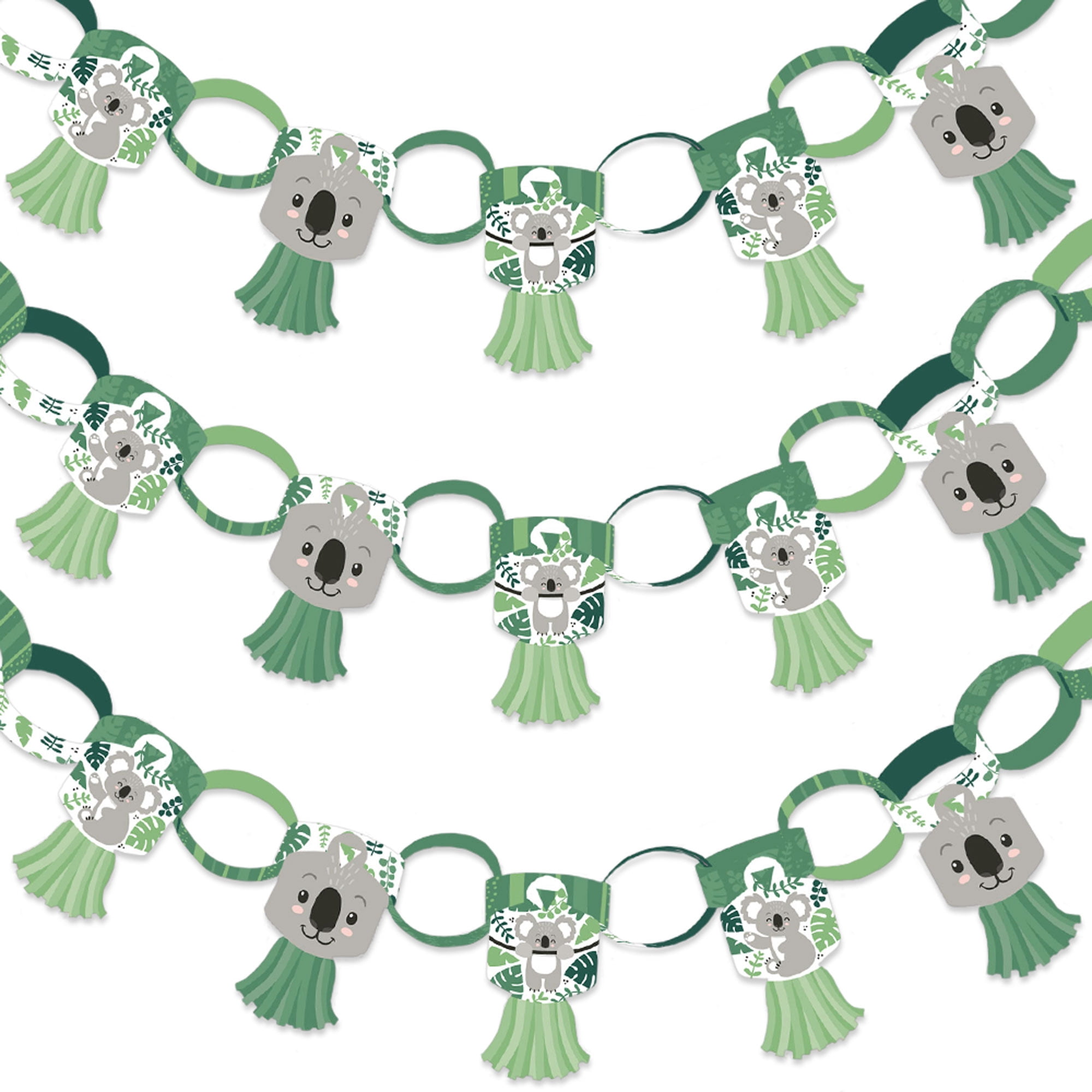 Big Dot of Happiness Koala Cutie - 90 Chain Links and 30 Paper Tassels ...