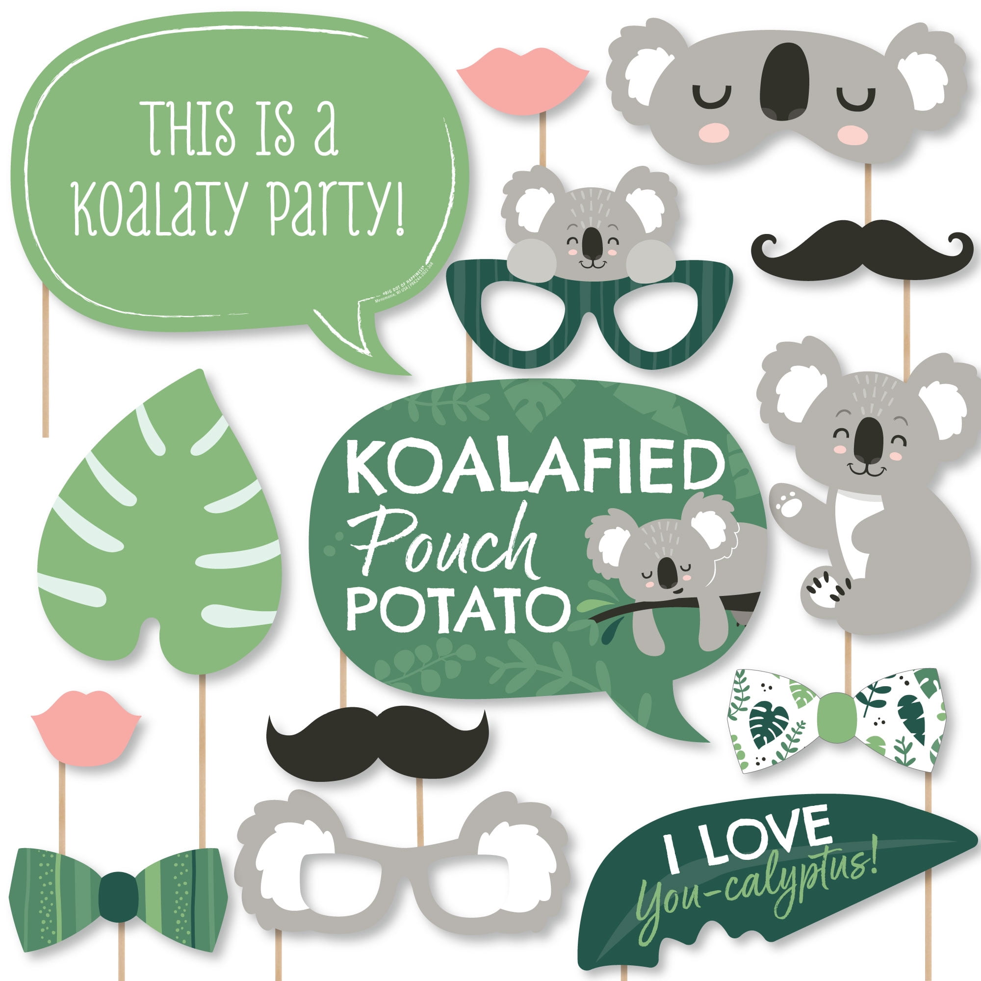Big Dot of Happiness Koala Cutie - Bear Birthday Party and Baby Shower ...