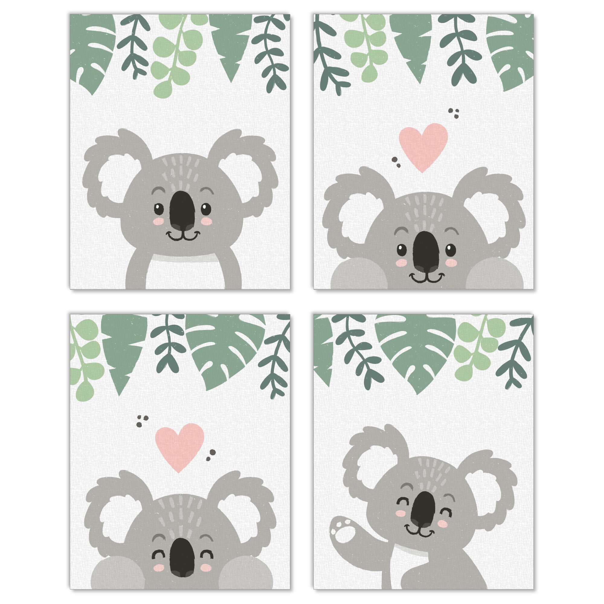 Big Dot of Happiness Koala Cutie - Unframed Bear Nursery Wall Art and ...