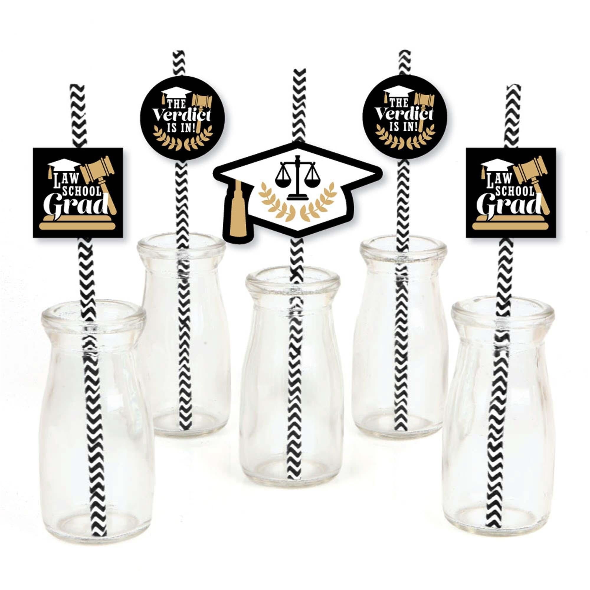 Big Dot of Happiness Law School Grad - Paper Straw Decor - Future ...
