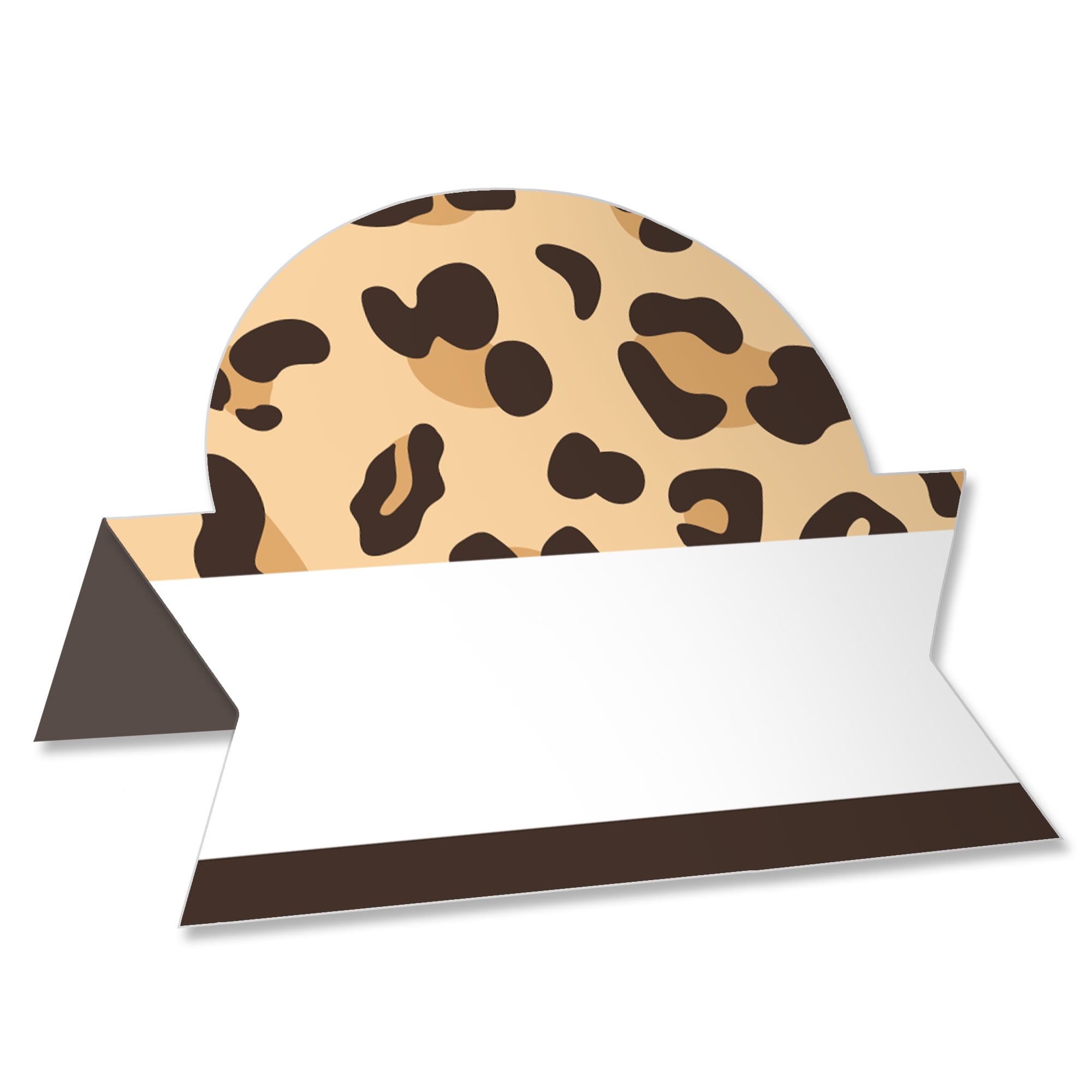 Big Dot of Happiness Leopard Print - Cheetah Party Tent Buffet Card ...