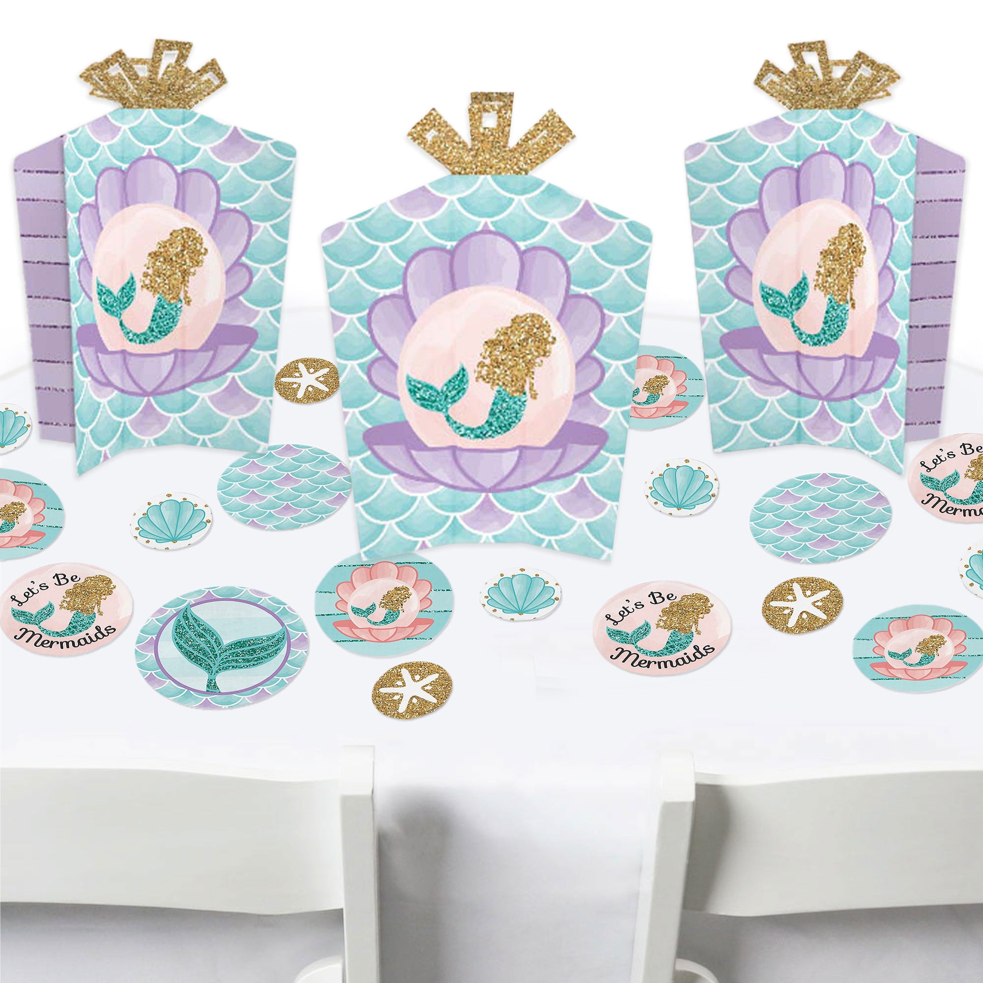 Big Dot of Happiness Let’s Be Mermaids - Baby Shower or Birthday Party ...