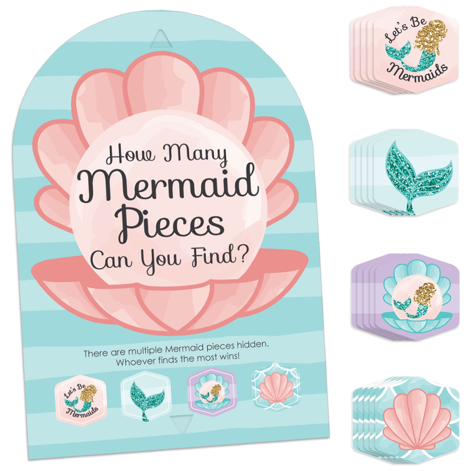 Big Dot of Happiness Let’s Be Mermaids - Baby Shower or Birthday Party ...