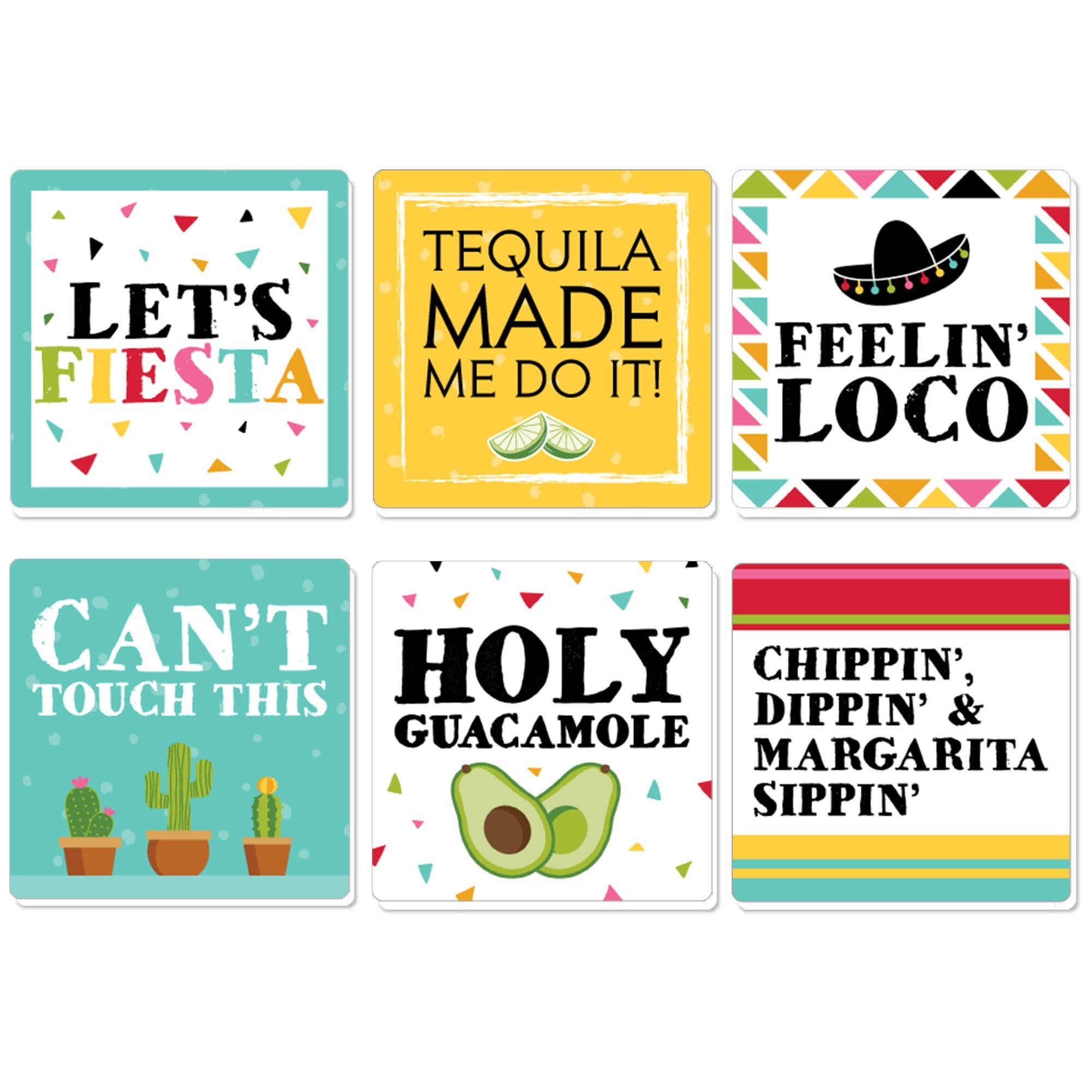 Big Dot of Happiness Let's Fiesta - Funny Fiesta Decorations - Drink ...