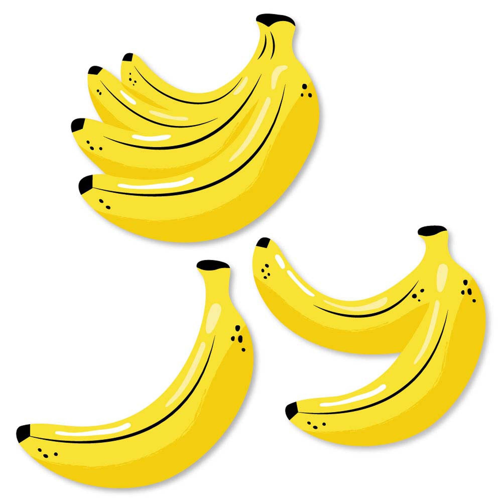 Big Dot of Happiness Let's Go Bananas - DIY Shaped Tropical Party Cut ...