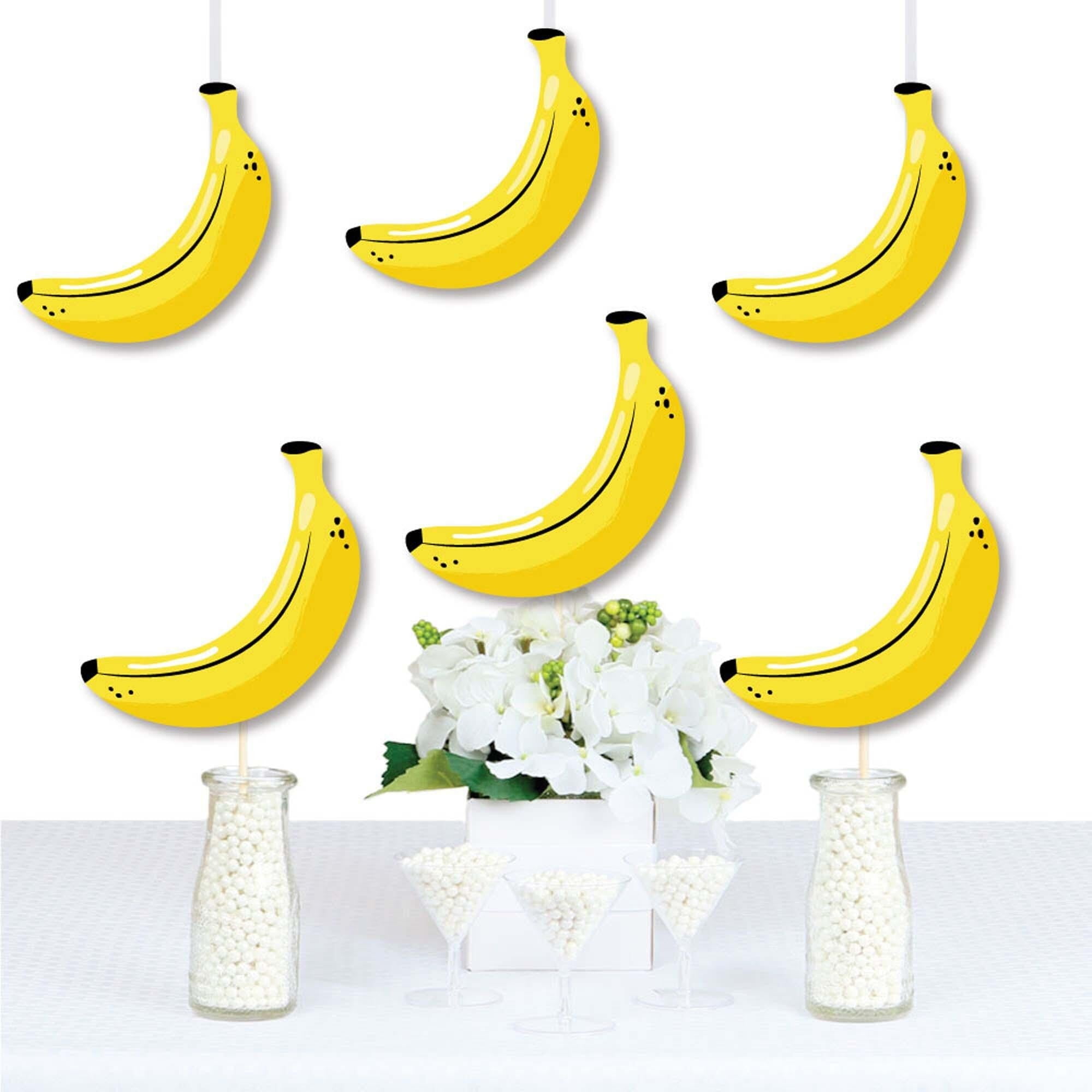 Big Dot of Happiness Let's Go Bananas - Decorations DIY Tropical Party ...