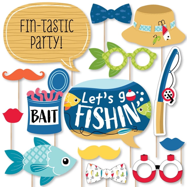 Big Dot of Happiness Let's Go Fishing - Fish Themed Birthday Party or ...