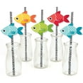 Big Dot of Happiness Let's Go Fishing - Paper Straw Decor - Fish Themed ...