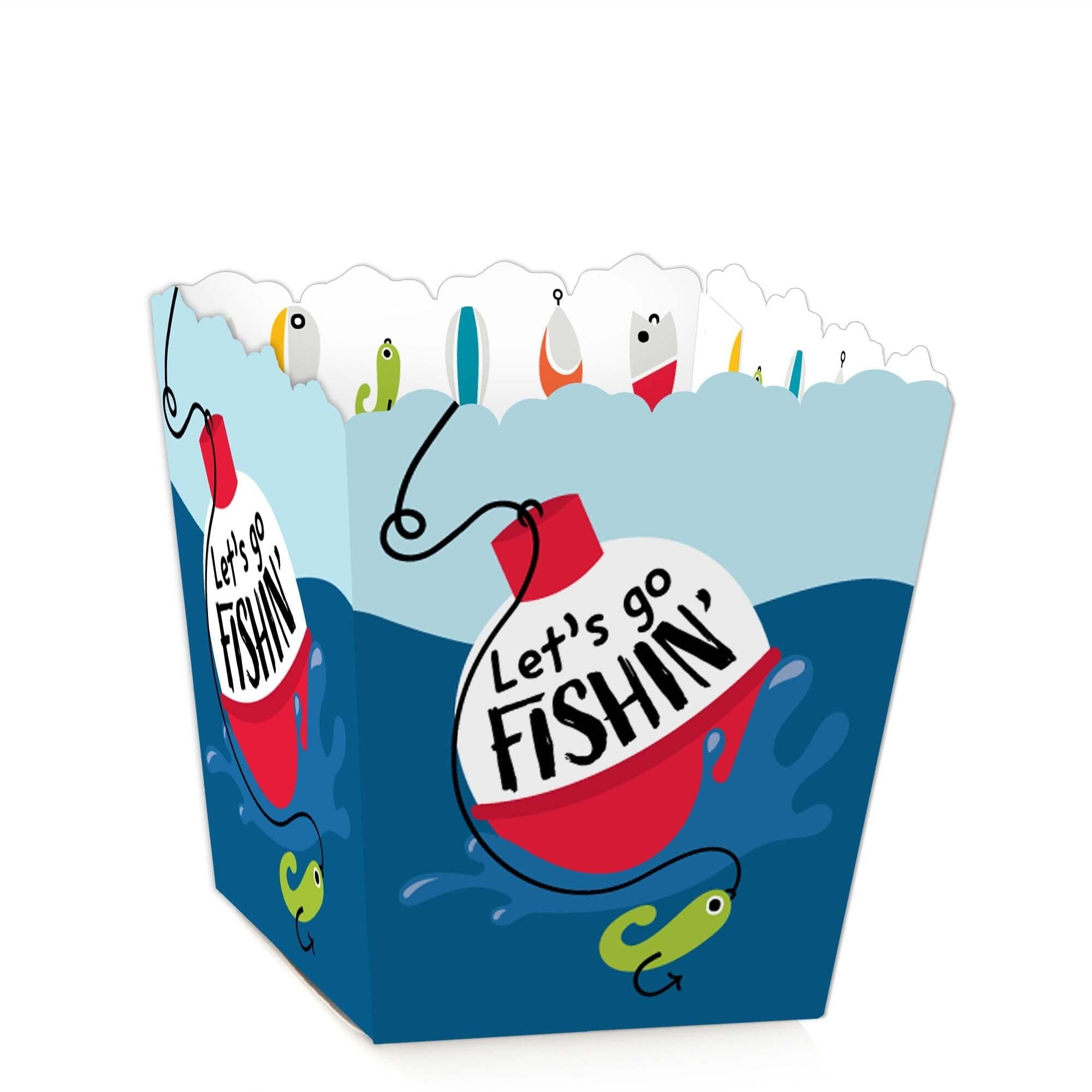 Big Dot of Happiness Let's Go Fishing - Party Mini Favor Boxes - Fish ...