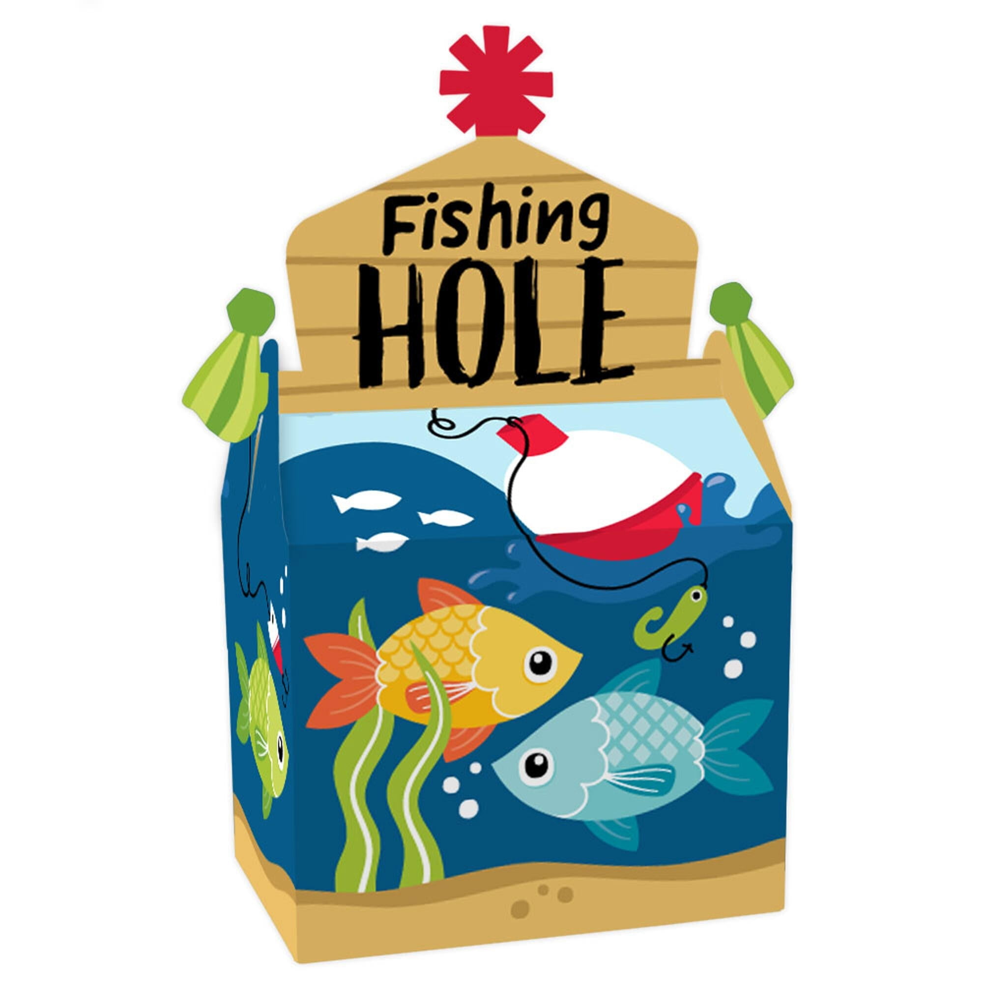 Big Dot of Happiness Let's Go Fishing - Treat Box Party Favors - Fish ...