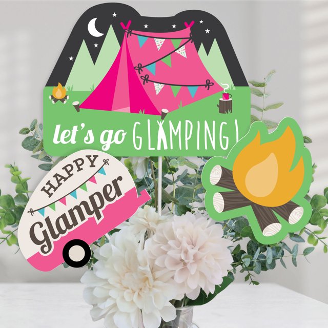 Big Dot of Happiness Let's Go Glamping - Camp Glamp Party or Birthday ...