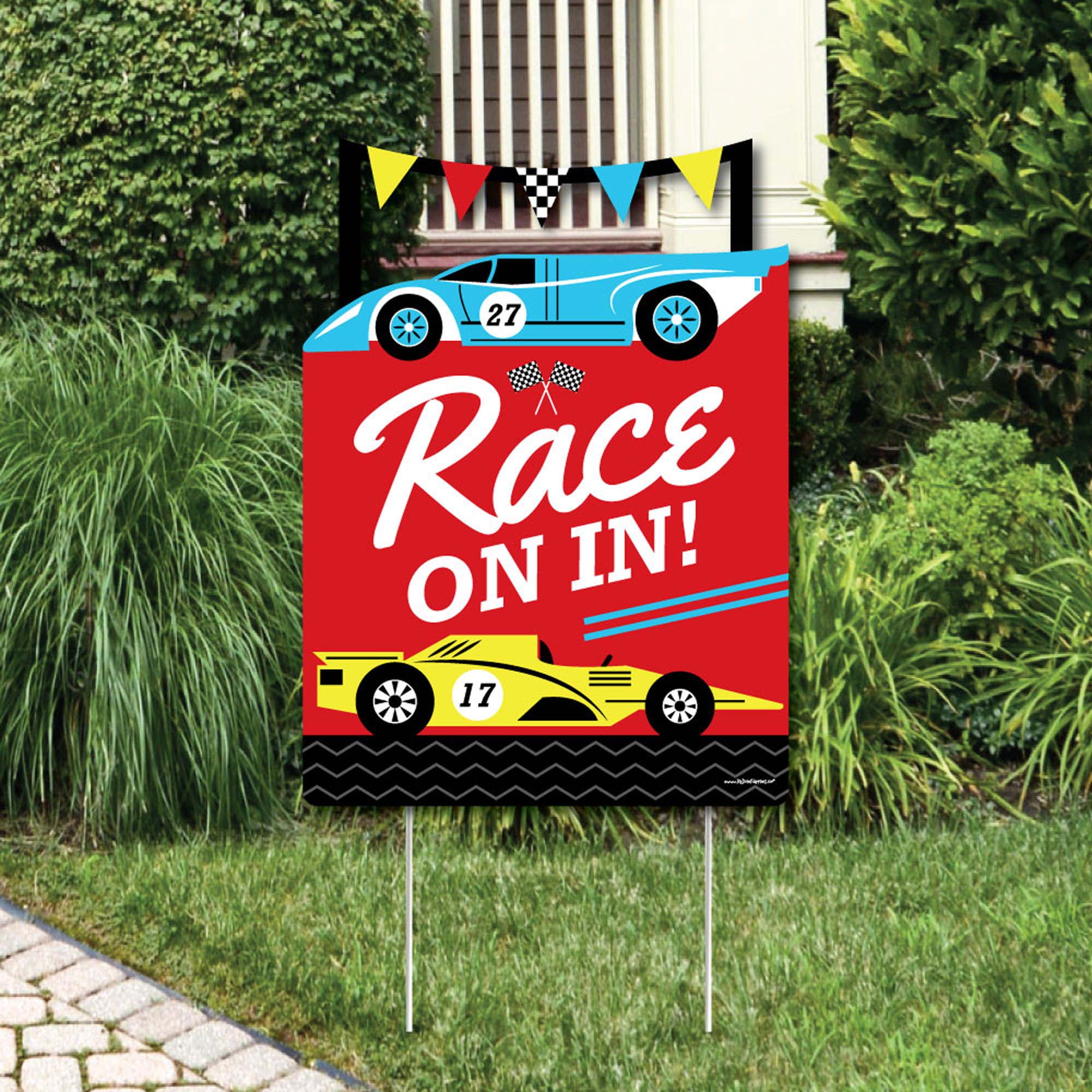Big Dot of Happiness Let's Go Racing - Racecar - Party Decorations ...