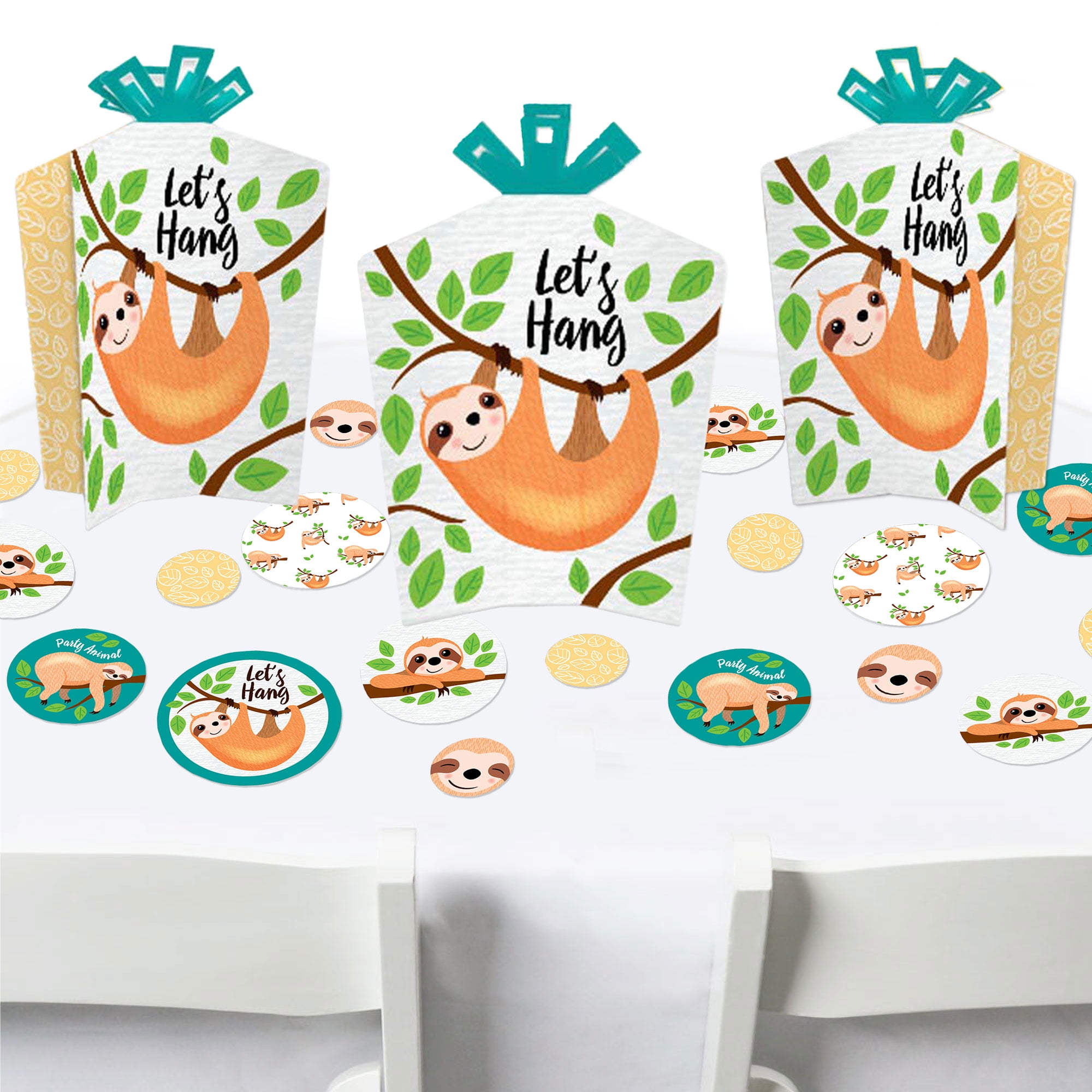 Big Dot of Happiness Let’s Hang - Sloth - Baby Shower or Birthday Party ...