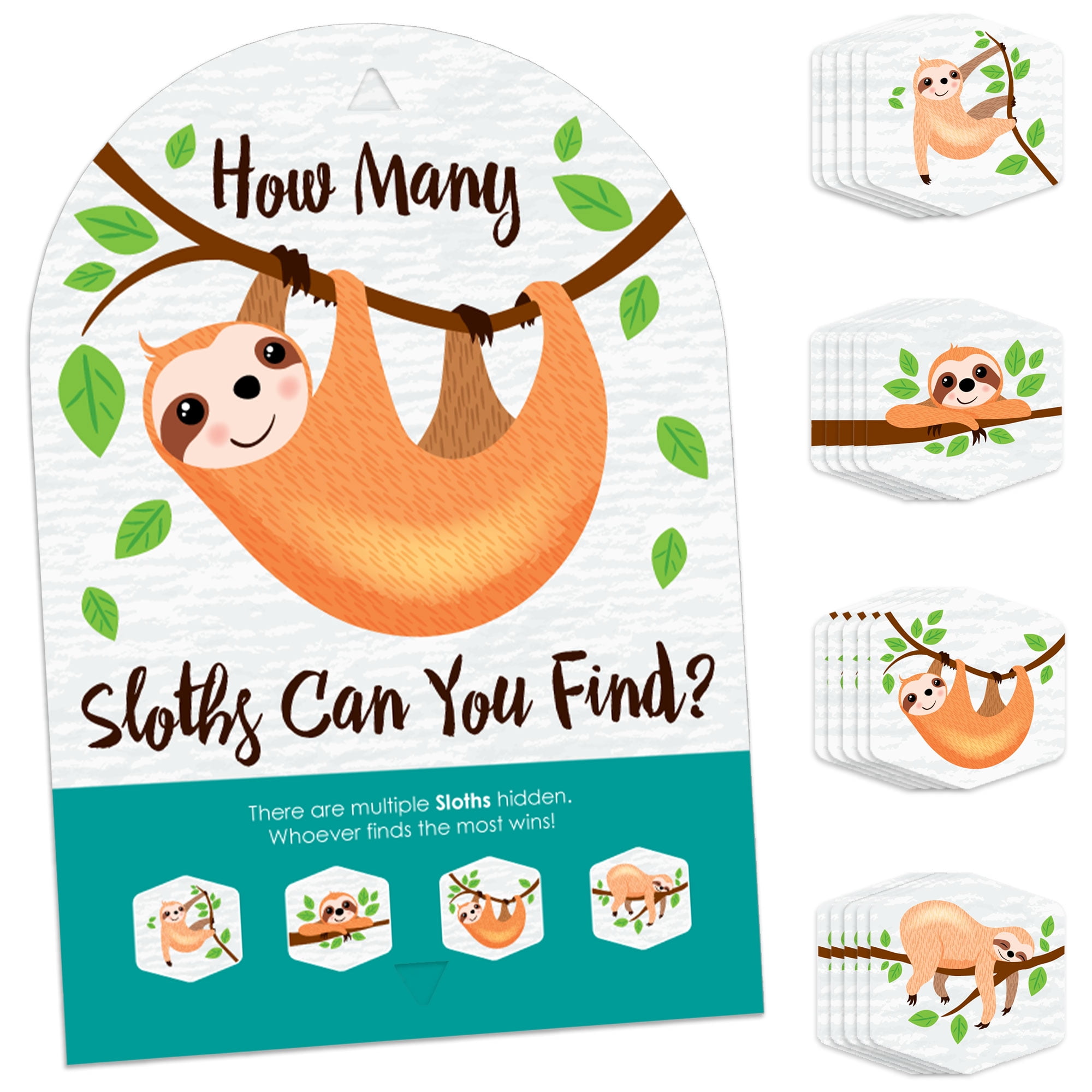 Big Dot of Happiness Let’s Hang - Sloth - Baby Shower or Birthday Party ...