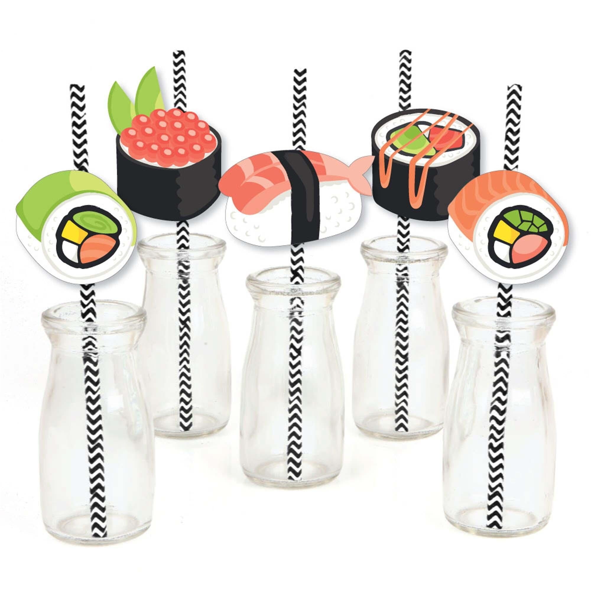 Big Dot of Happiness Let's Roll - Sushi - Paper Straw Decor - Japanese ...