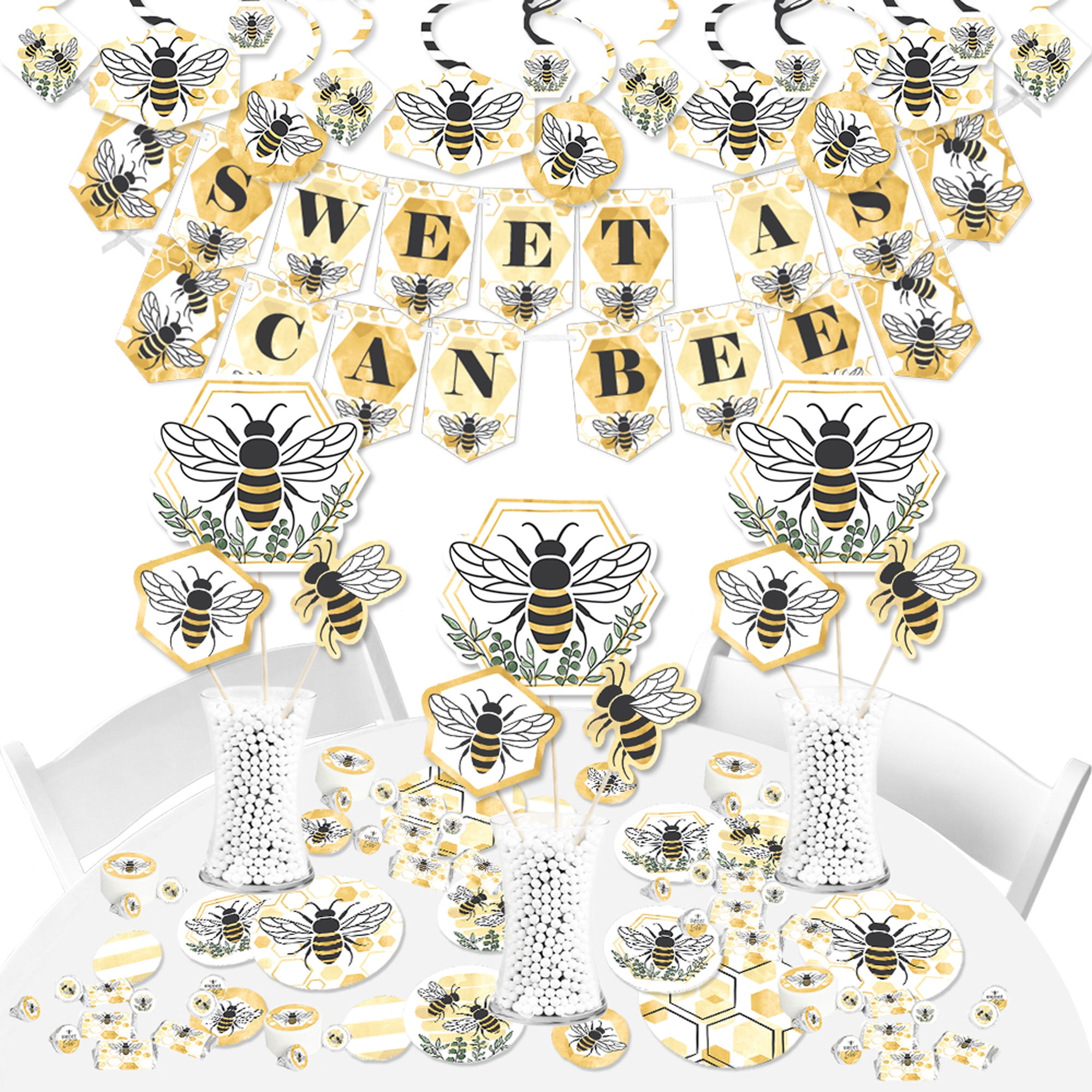 Big Dot of Happiness Little Bumblebee - Bee Baby Shower or Birthday ...