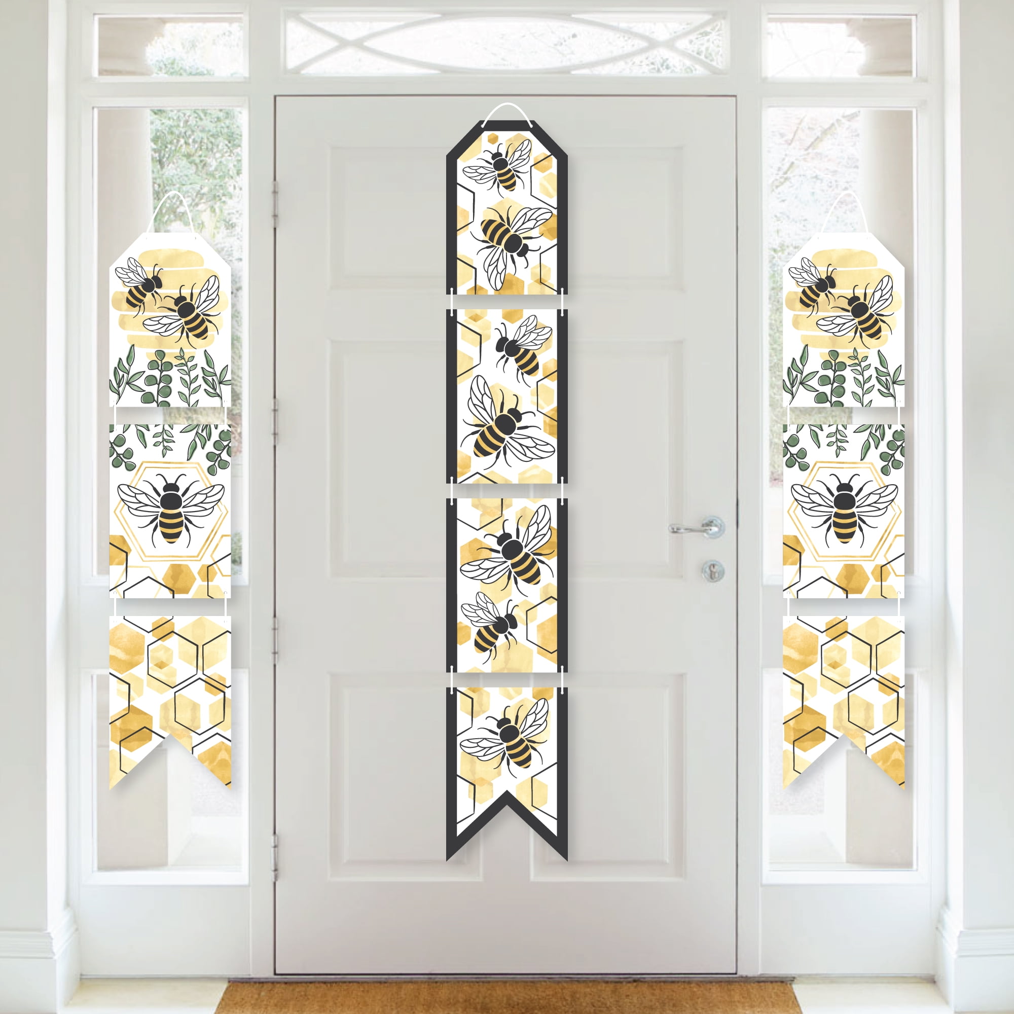 Big Dot of Happiness Little Bumblebee - Hanging Vertical Paper Door ...
