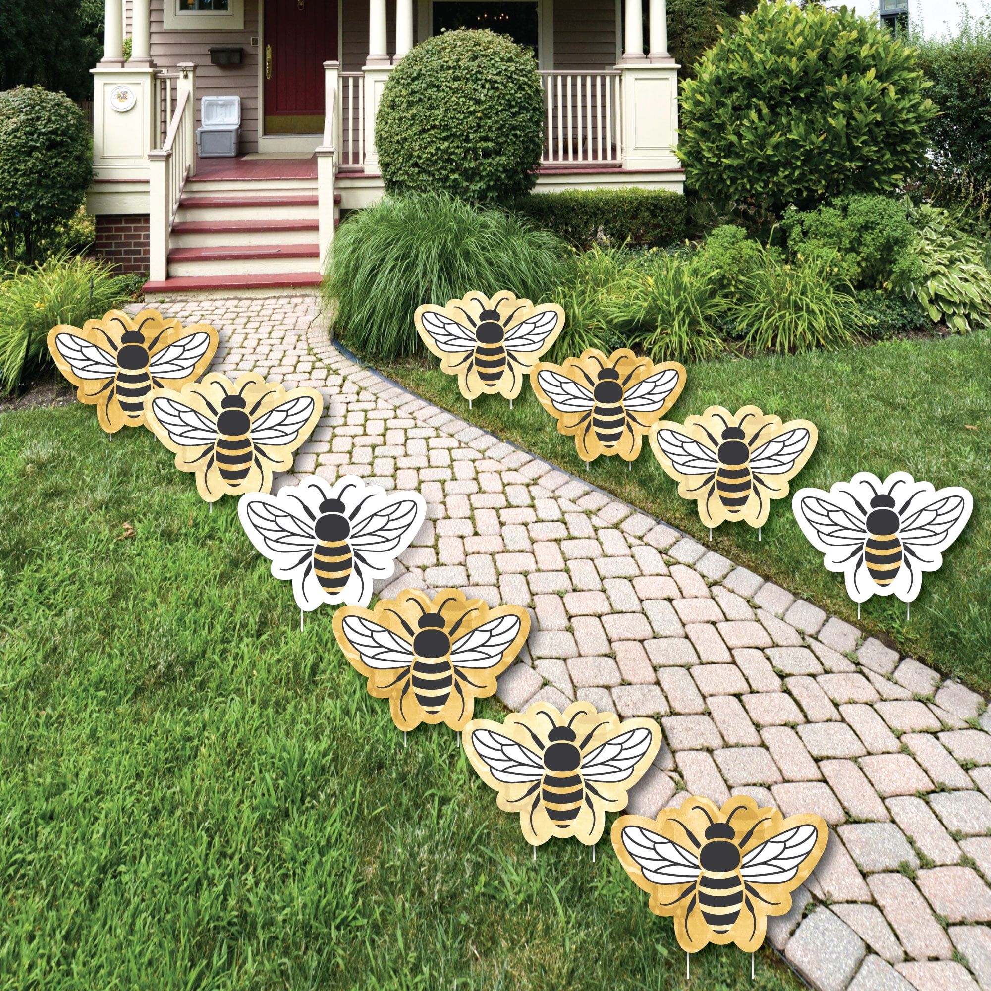 Big Dot of Happiness Little Bumblebee - Lawn Decorations - Outdoor Bee ...