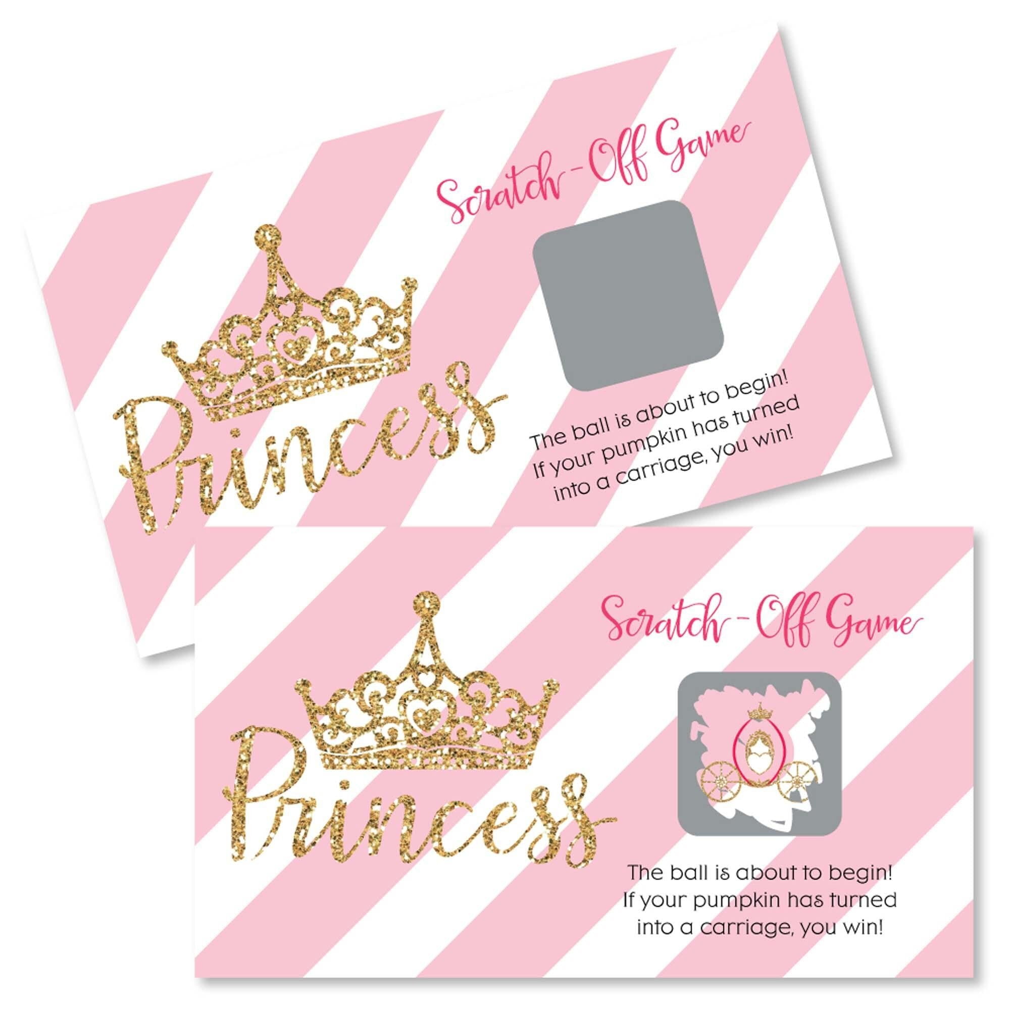 Big Dot of Happiness Little Princess Crown - Pink and Gold Princess ...