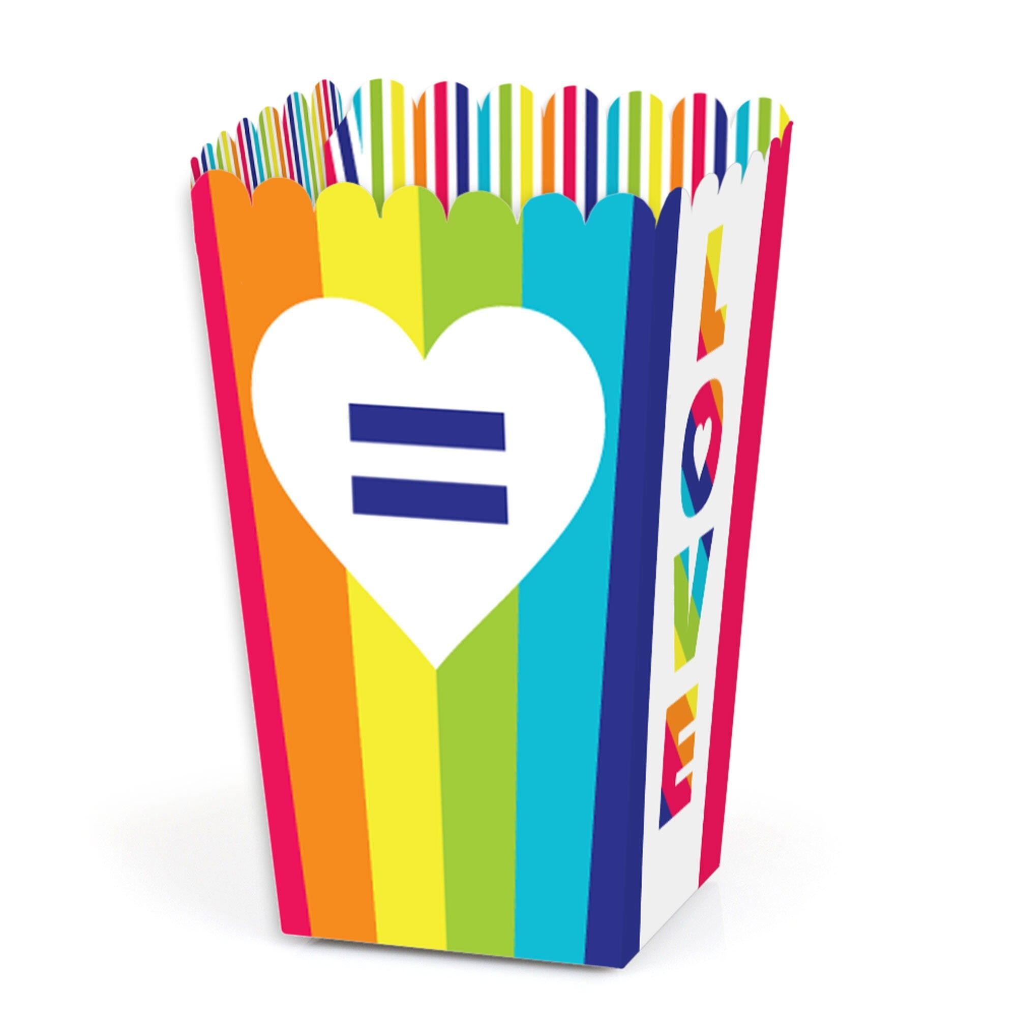 Big Dot of Happiness Love is Love - Pride - Rainbow Party Favor Popcorn ...
