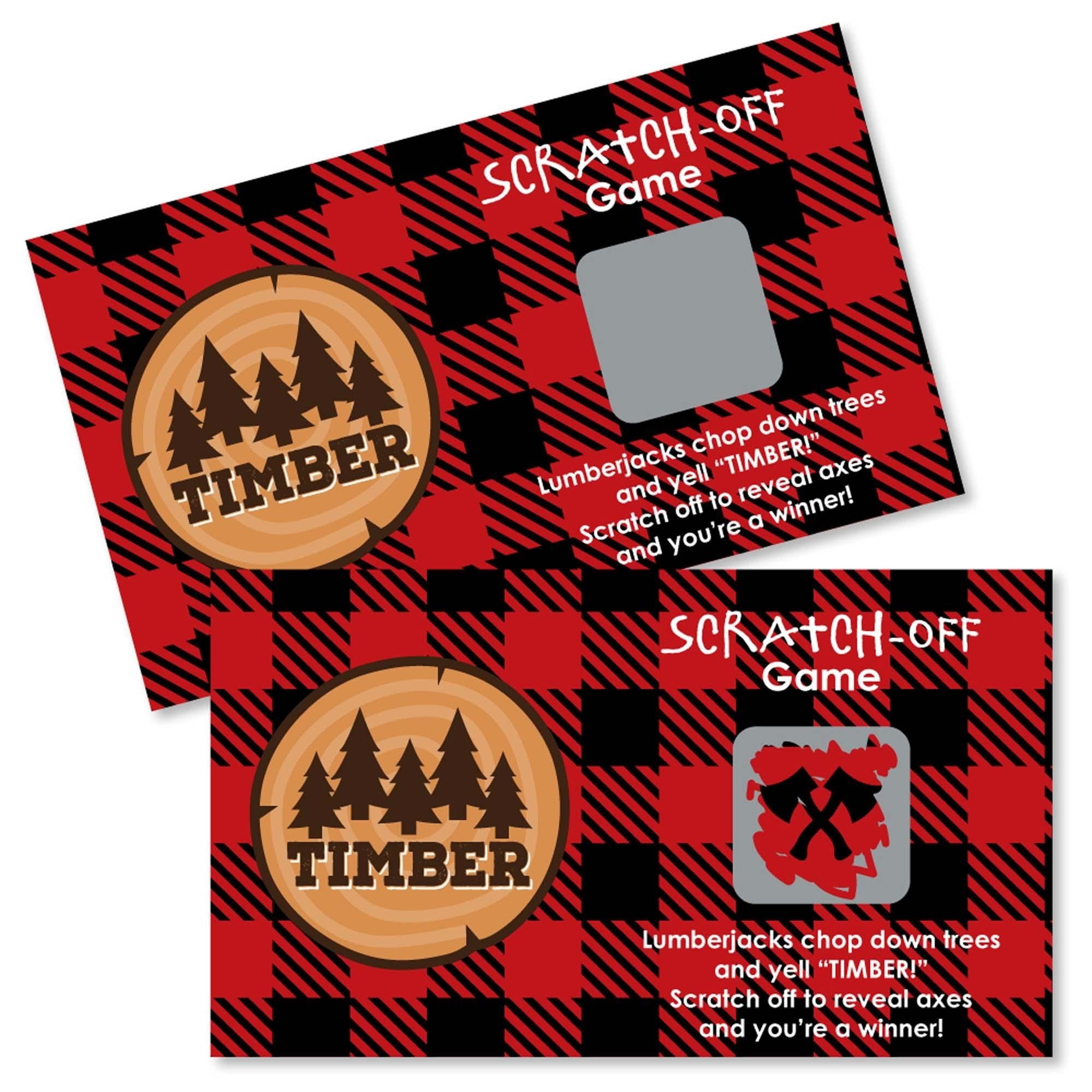 Big Dot of Happiness Lumberjack - Channel the Flannel - Buffalo Plaid ...