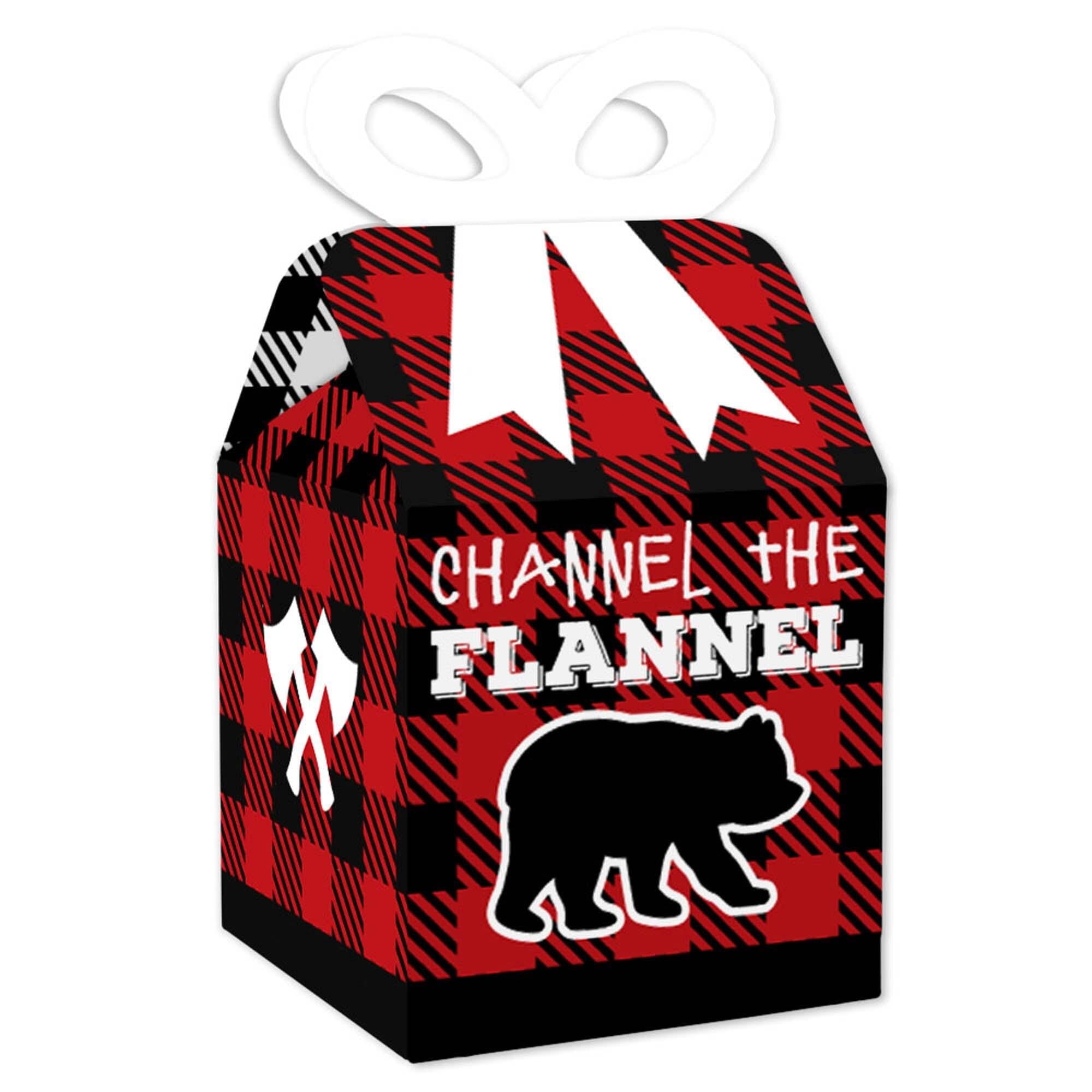 Big Dot of Happiness Lumberjack - Channel the Flannel - Square Favor ...