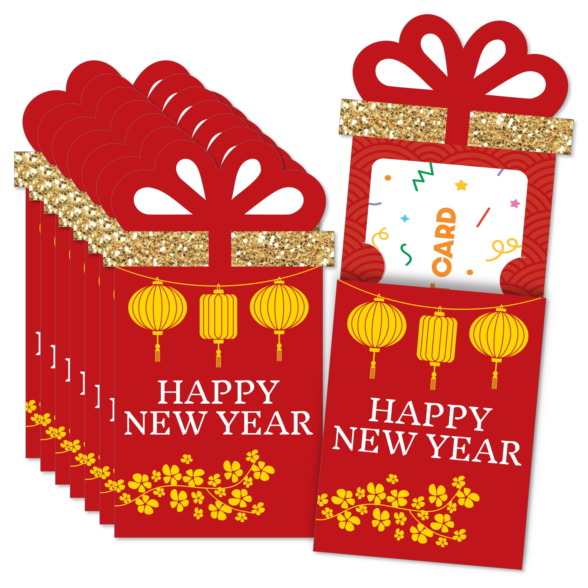 Big Dot of Happiness Lunar New Year - Money and Gift Card Sleeves - Nifty Gifty Card Holders ...