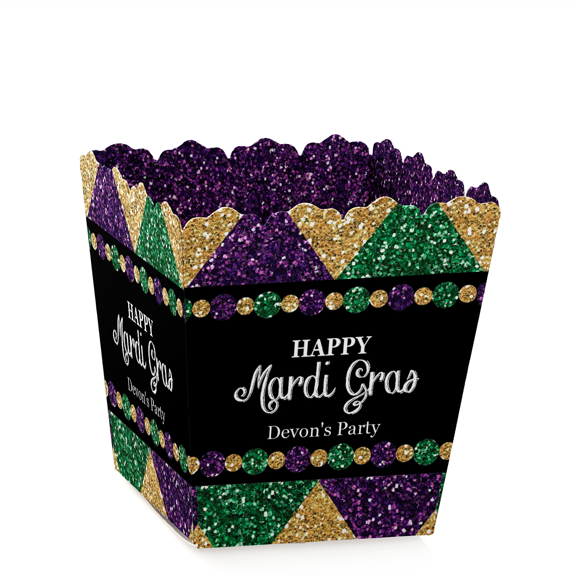 Big Dot of Happiness Mardi Gras - Party Mini Favor Boxes - Masquerade ...