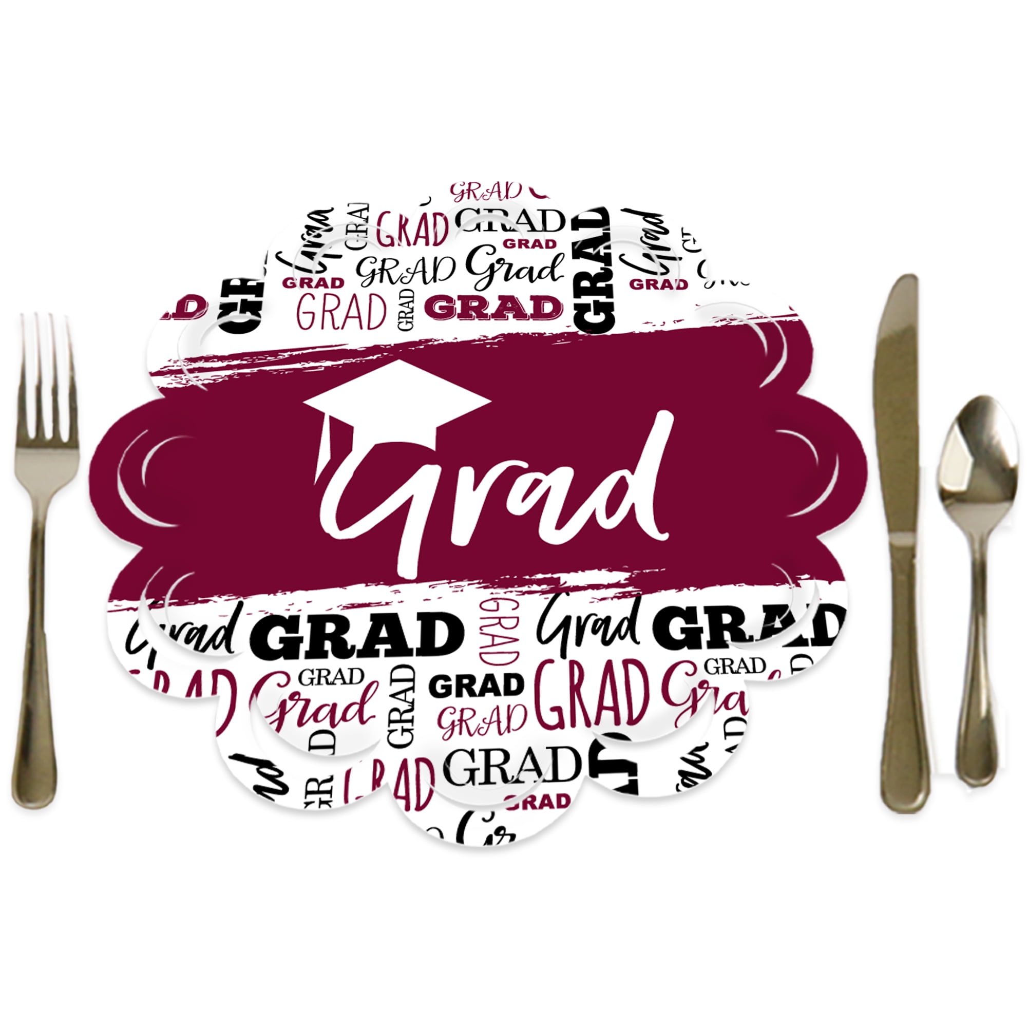 Big Dot of Happiness Maroon Grad - Best is Yet to Come - Burgundy ...