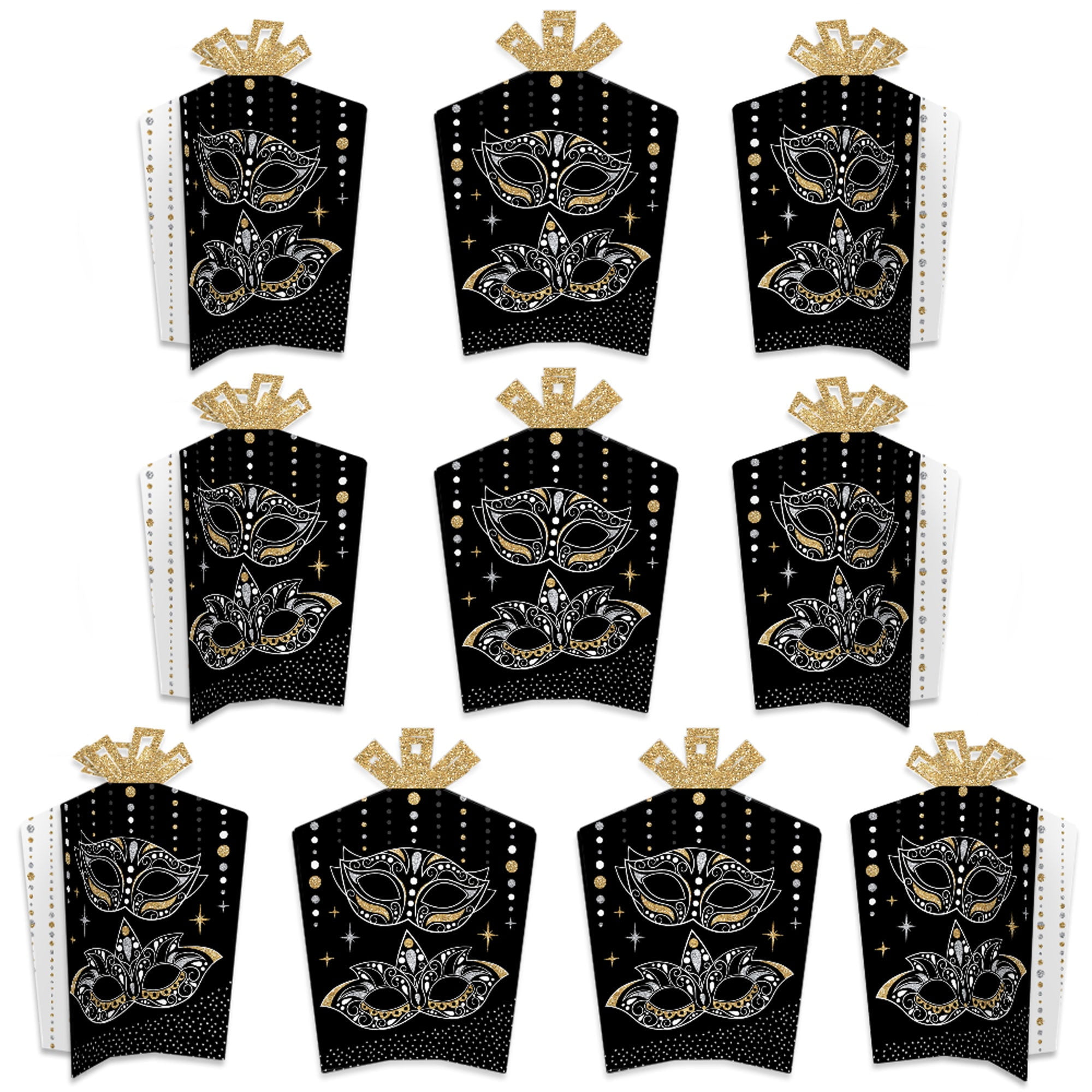 Big Dot of Happiness Masquerade - Table Decorations - Carnival Mask ...