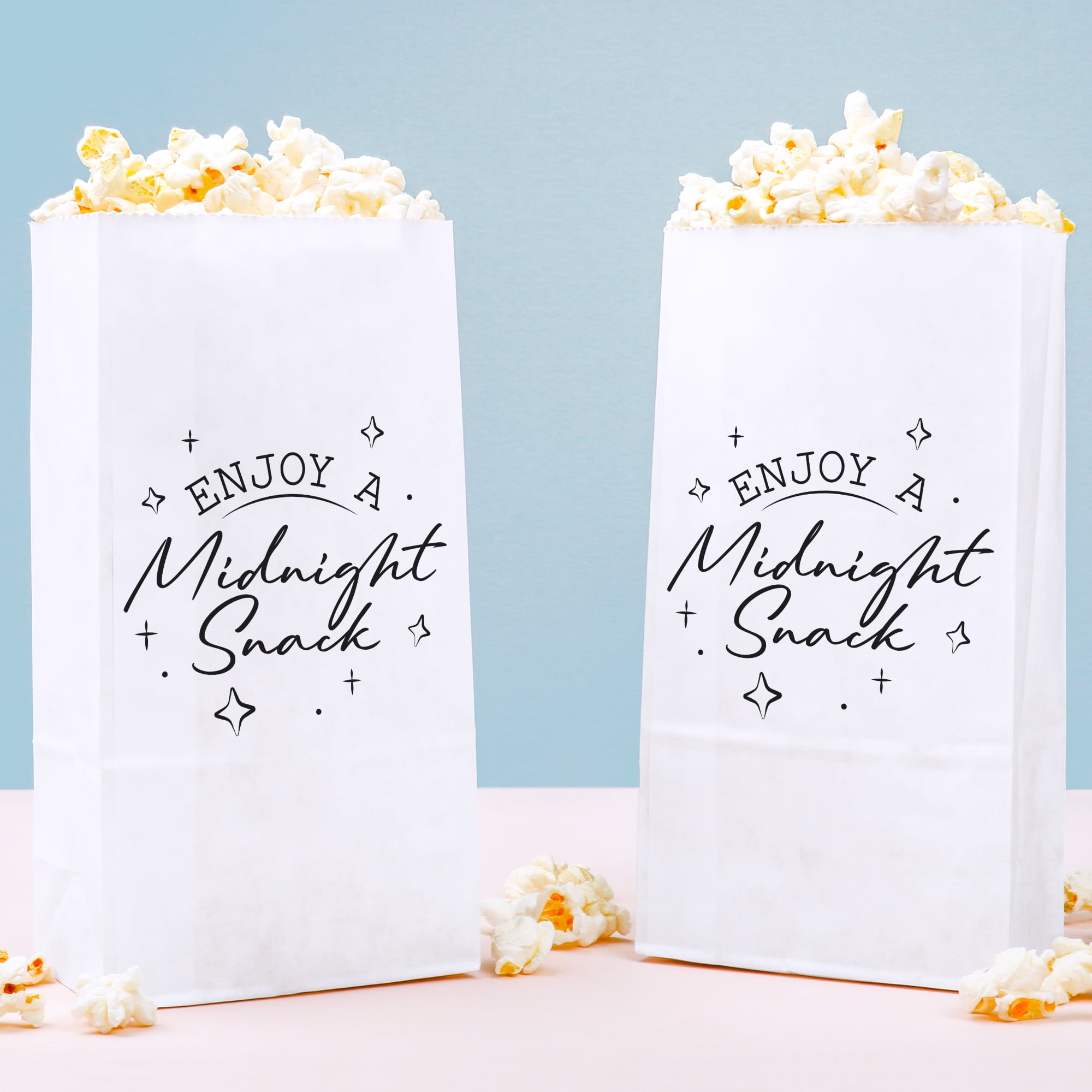Big Dot of Happiness Midnight Snack Popcorn Bags, Late Night Wedding ...