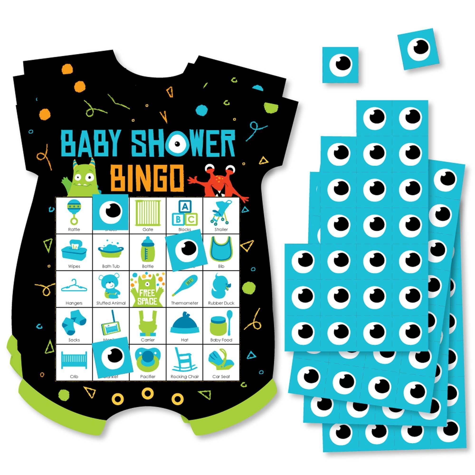 Big Dot of Happiness Monster Bash - Picture Bingo Cards and Markers ...