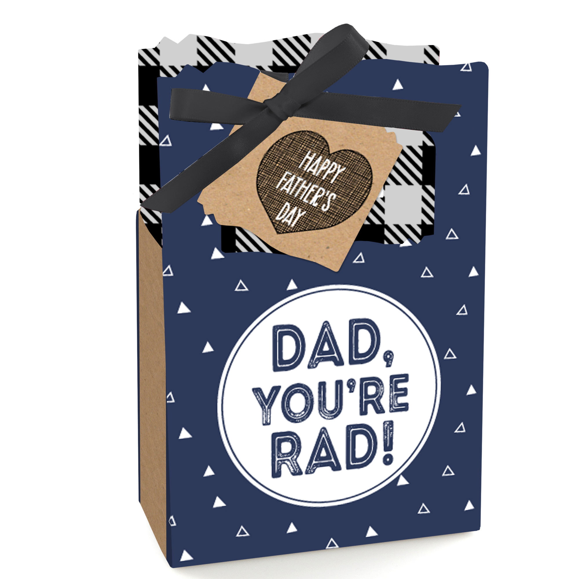 Big Dot of Happiness My Dad is Rad - Father's Day Party Favor Boxes ...