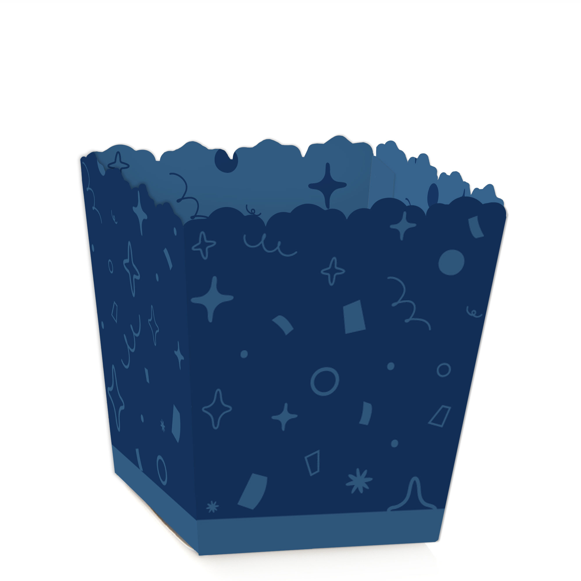 Big Dot of Happiness Navy Confetti Stars - Party Mini Favor Boxes ...