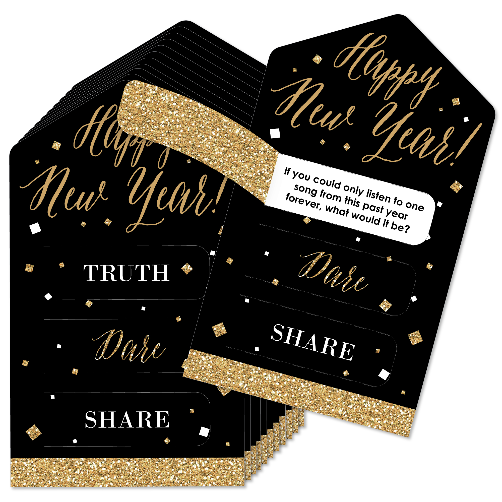 Big Dot of Happiness New Year’s Eve - Gold - New Years Eve Party Game ...