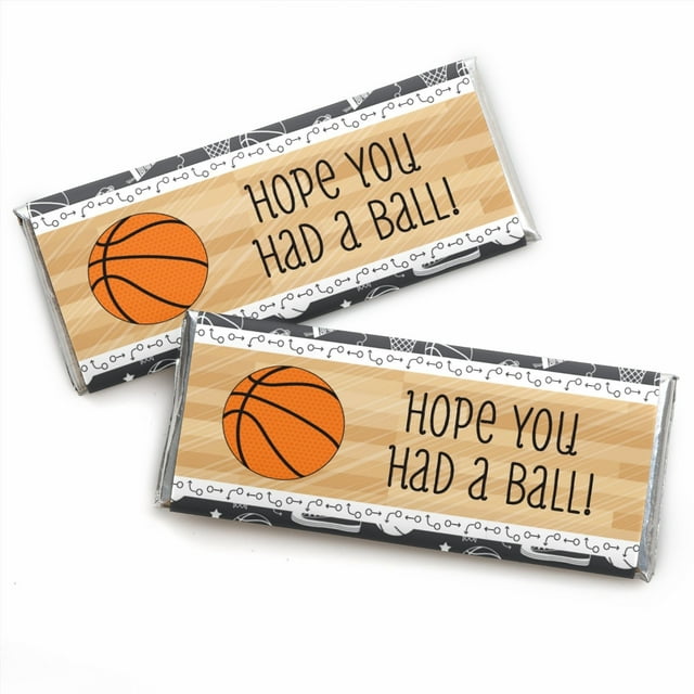 Big Dot of Happiness Nothin' but Net - Basketball - Candy Bar Wrappers ...