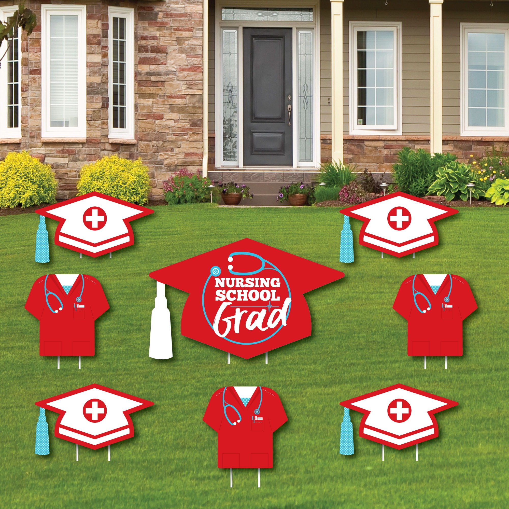 Big Dot of Happiness Nurse Graduation Nursing Outdoor Decorations ...