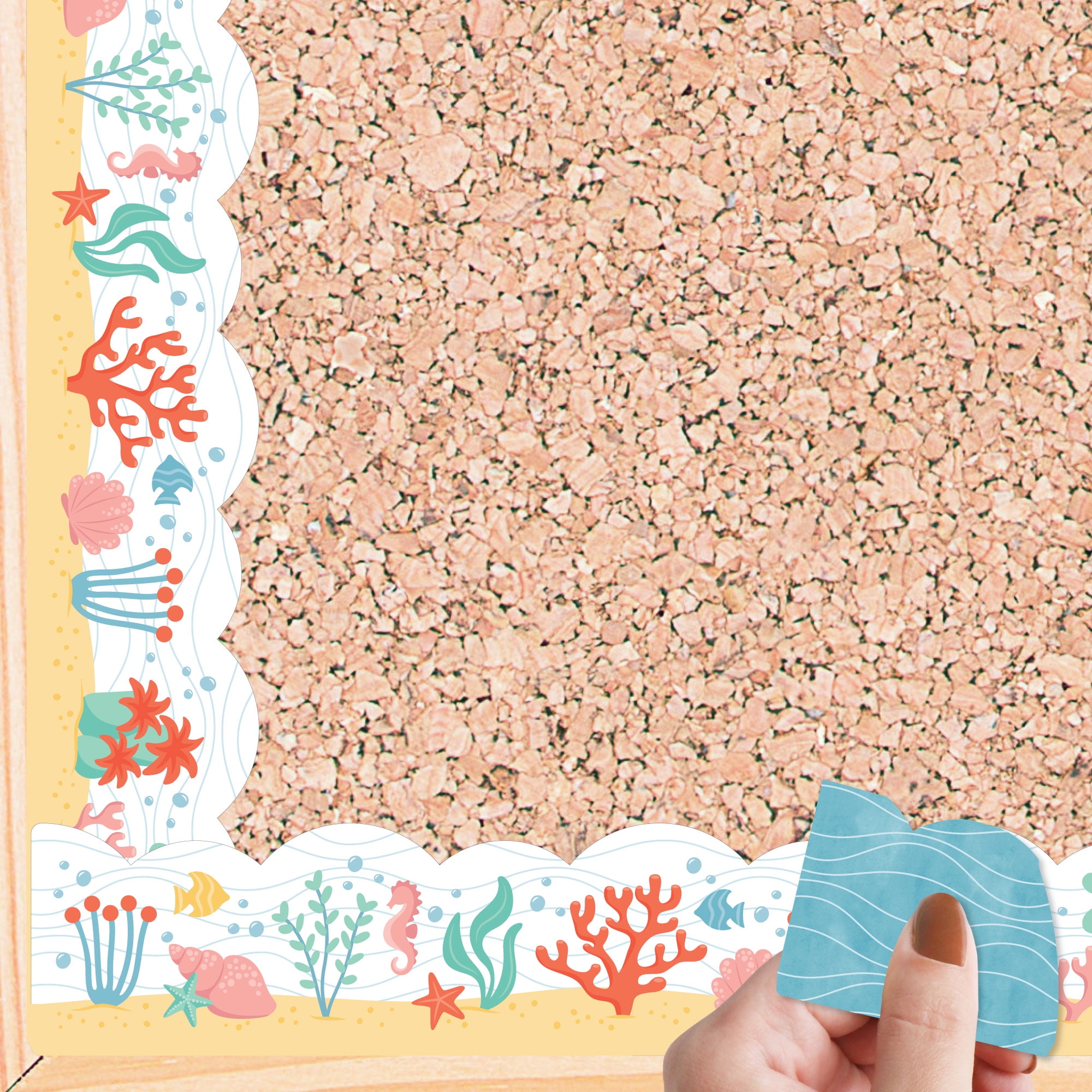 Big Dot of Happiness Ocean Creatures Scalloped Classroom Decor Bulletin ...