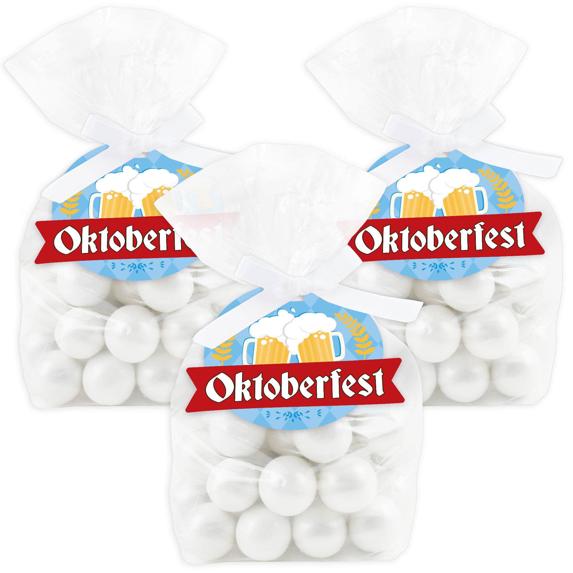 Big Dot of Happiness Oktoberfest - Beer Festival Clear Goodie Favor ...