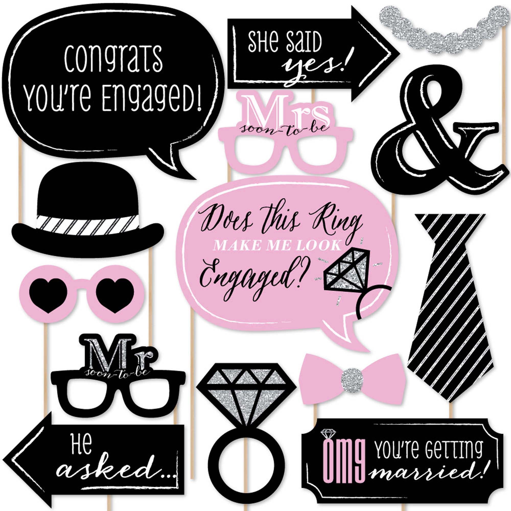 Big Dot of Happiness Omg, You're Getting Married - Engagement Photo ...