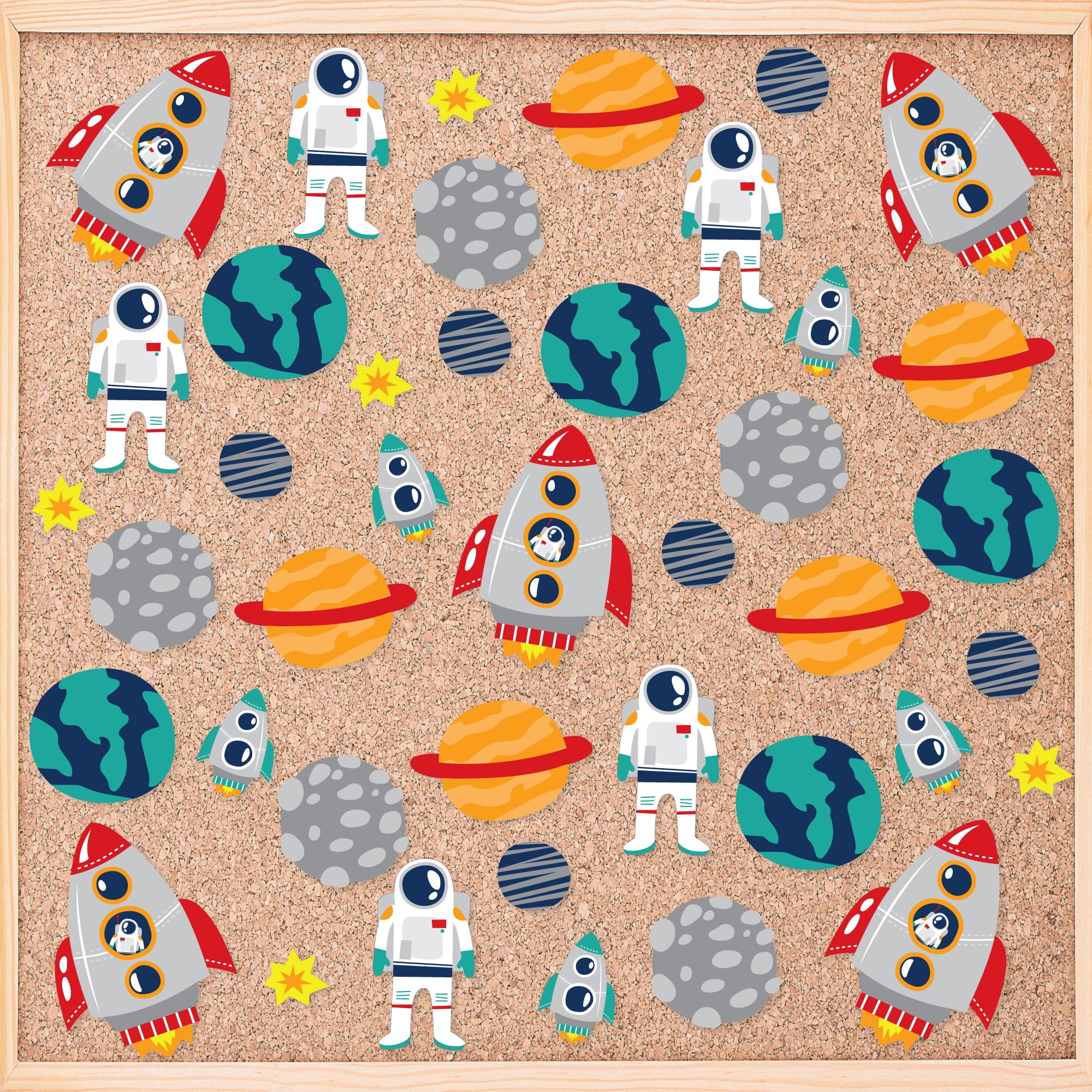 Big Dot of Happiness Outer Space Galaxy - DIY Classroom Decorations ...