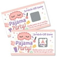 Big Dot of Happiness Pajama Slumber Party - Girls Sleepover Birthday Party Game Scratch Off ...