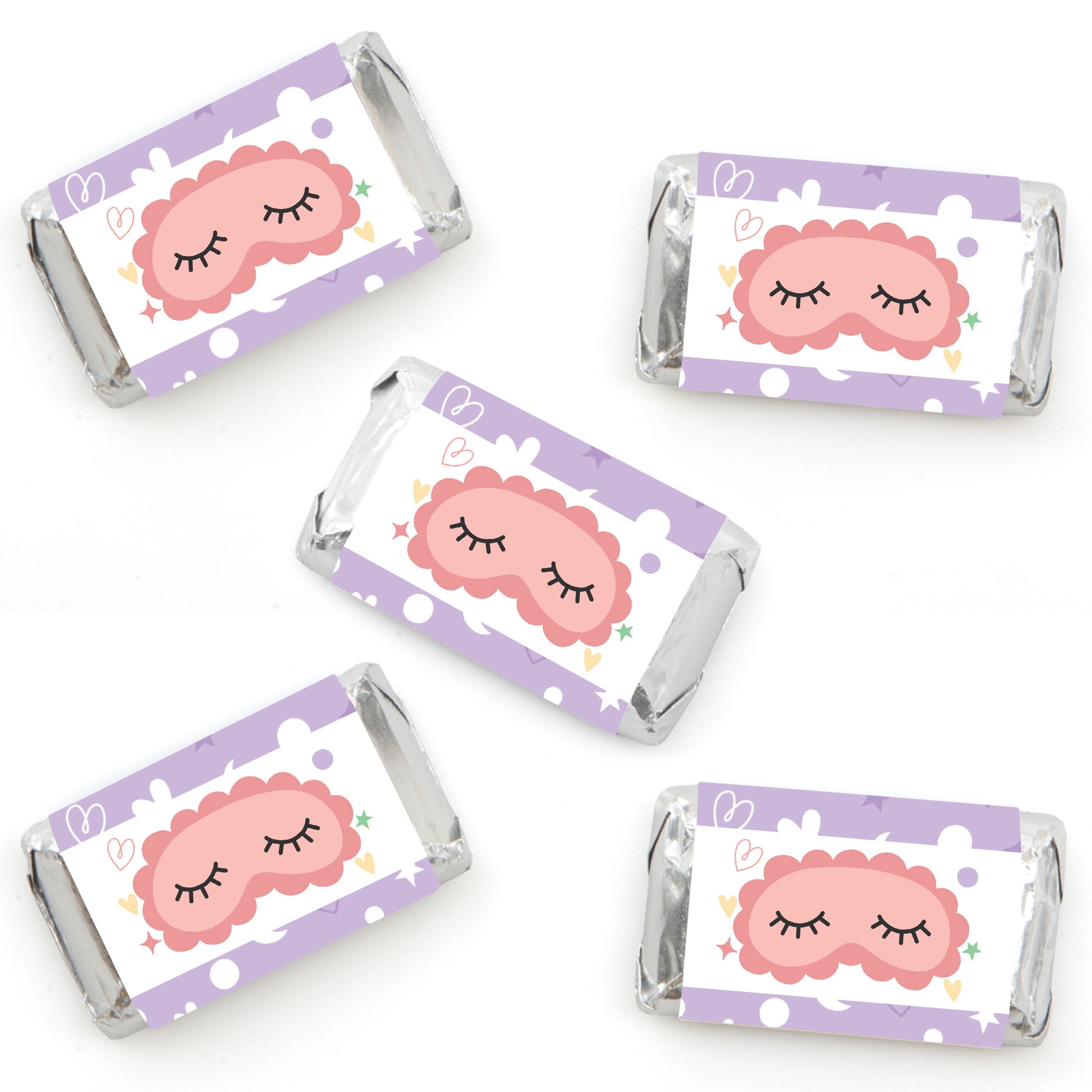 Big Dot of Happiness Pajama Slumber Party - Mini Candy Bar Wrapper ...