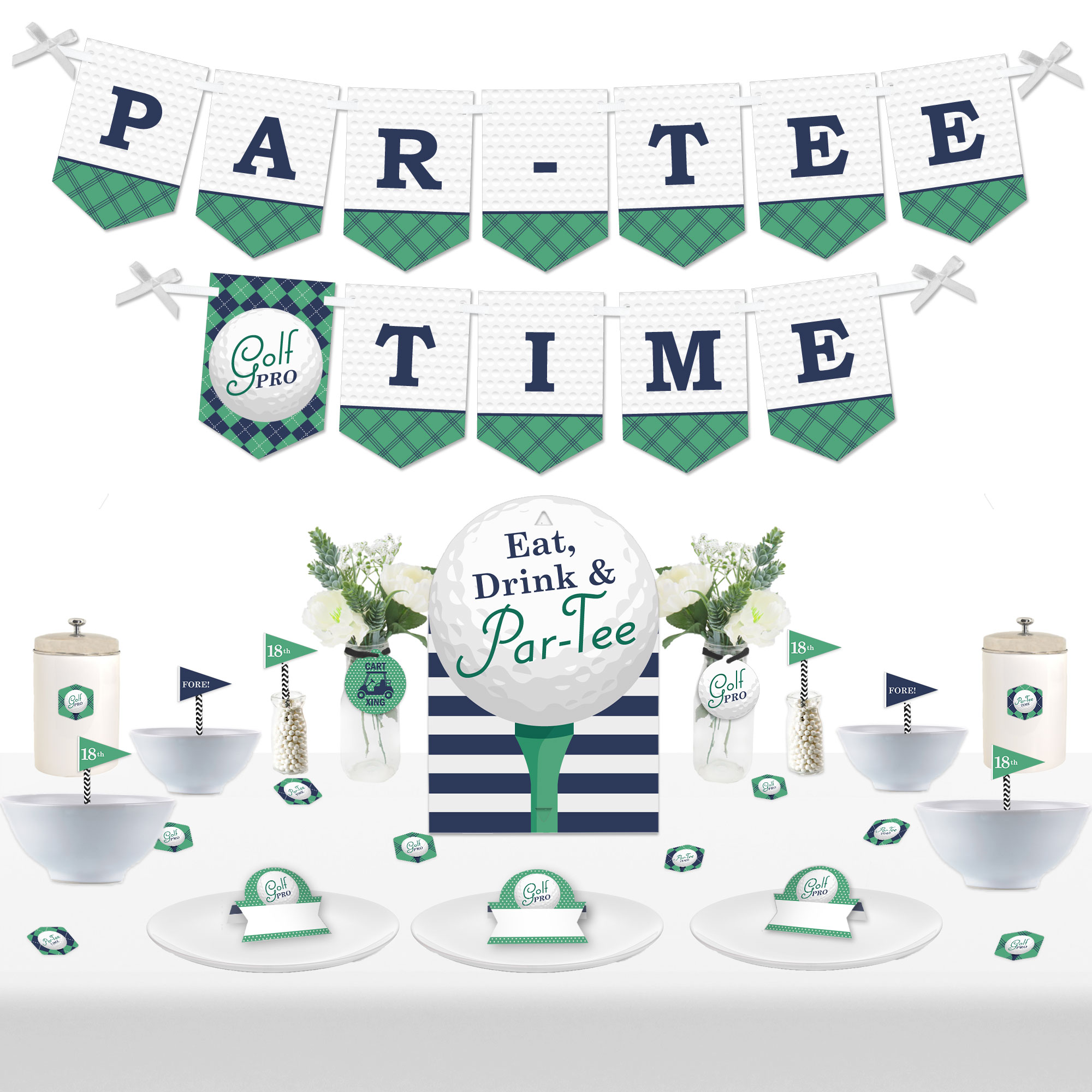Big Dot of Happiness Par-Tee Time - Golf - DIY Birthday or Retirement ...